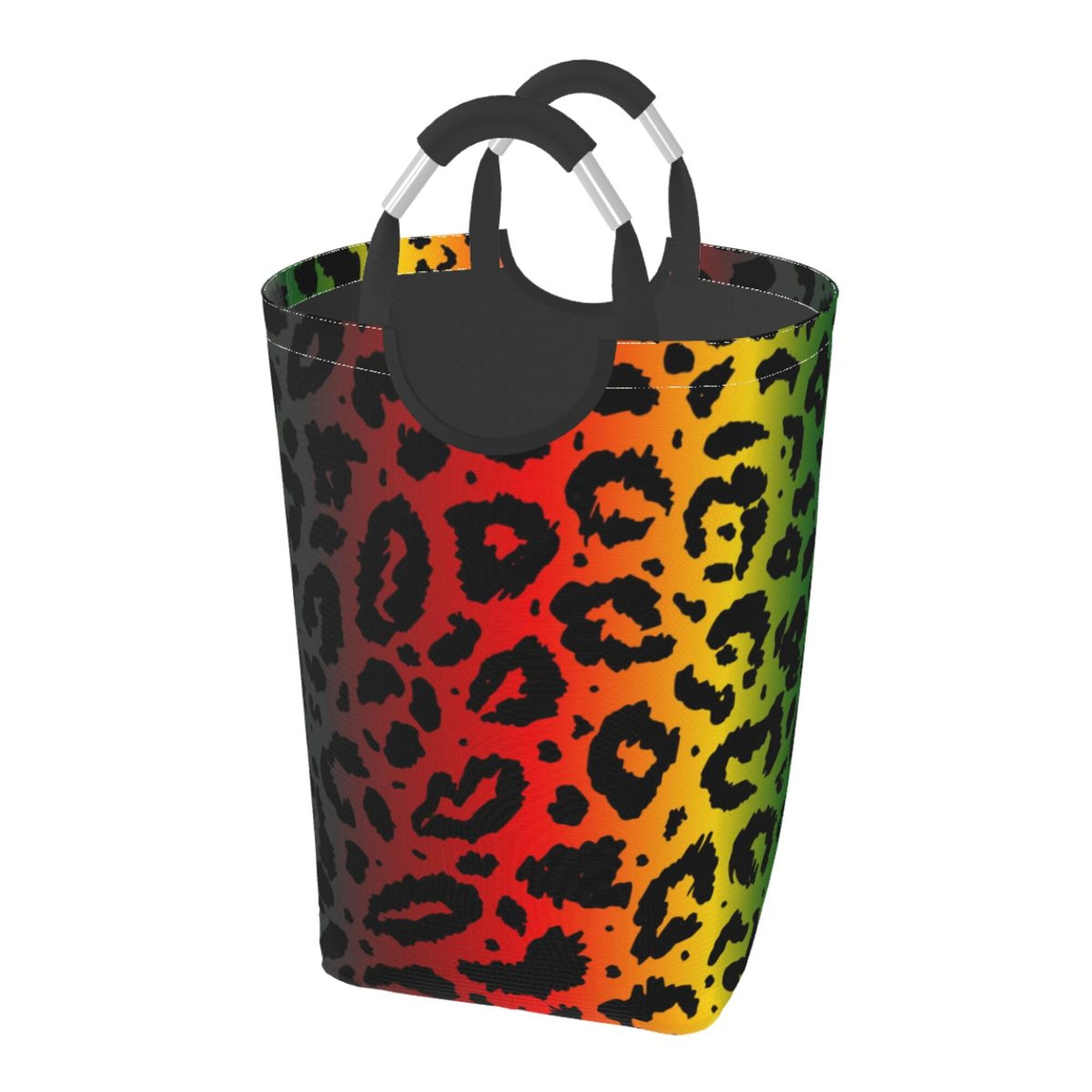 XMXY Colored Leopard Print Animal Rectangular Laundry Basket Organizer ...