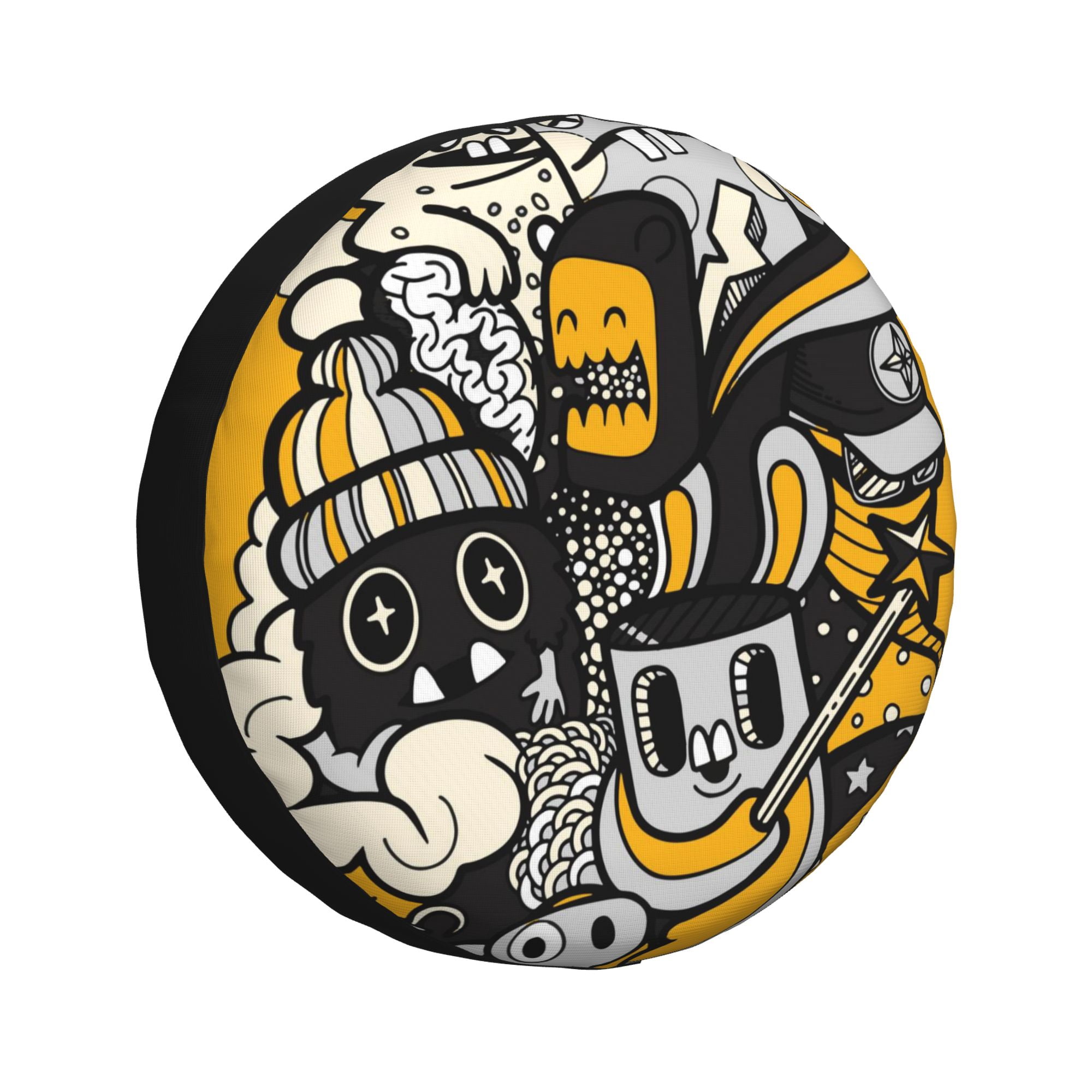 XMXY Cute Candy Scary Monsters Spare Tire Cover, Universal Waterproof ...