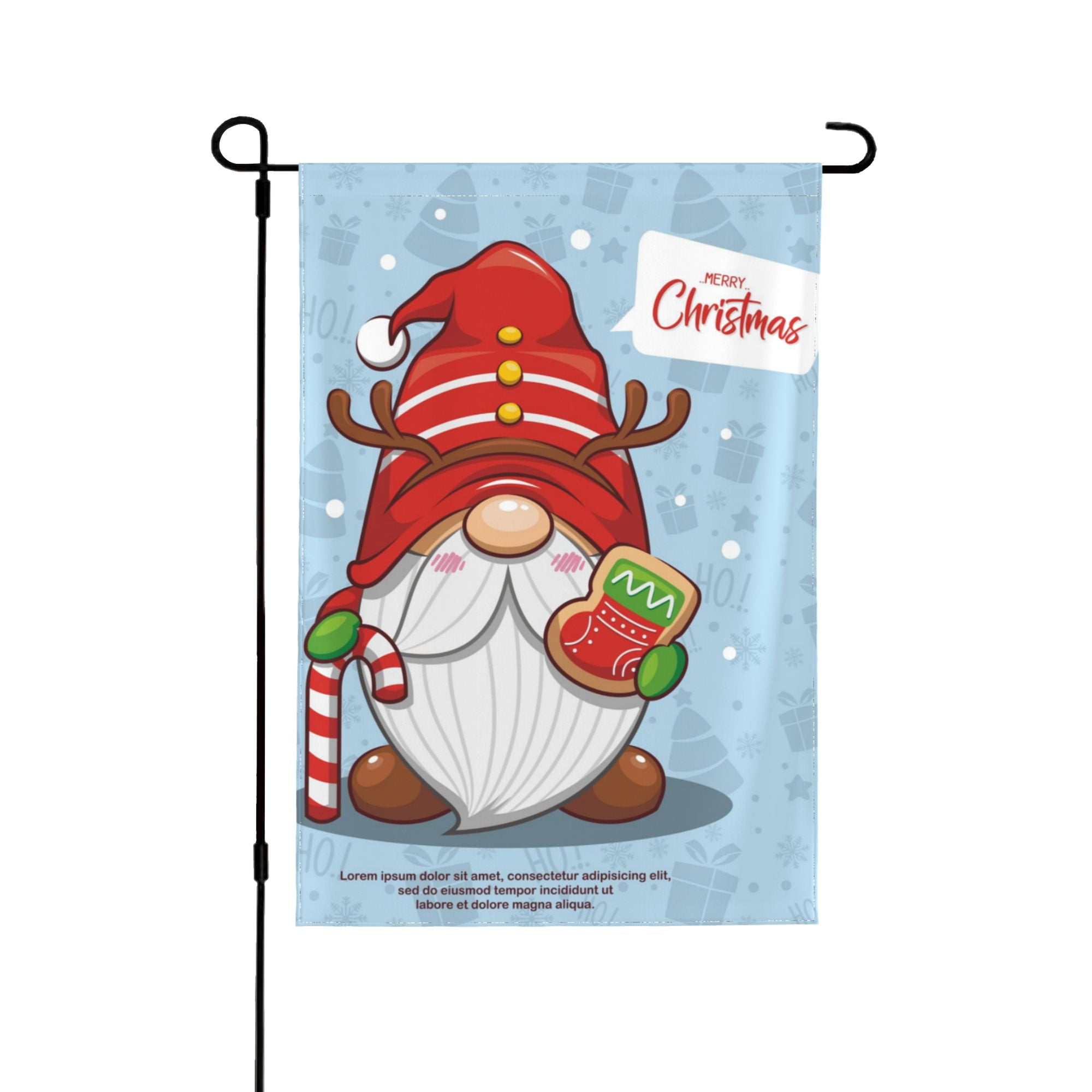 XMXY Cute Gnome Santa Gingerbread Garden Flags Double Sided,Farmhouse ...