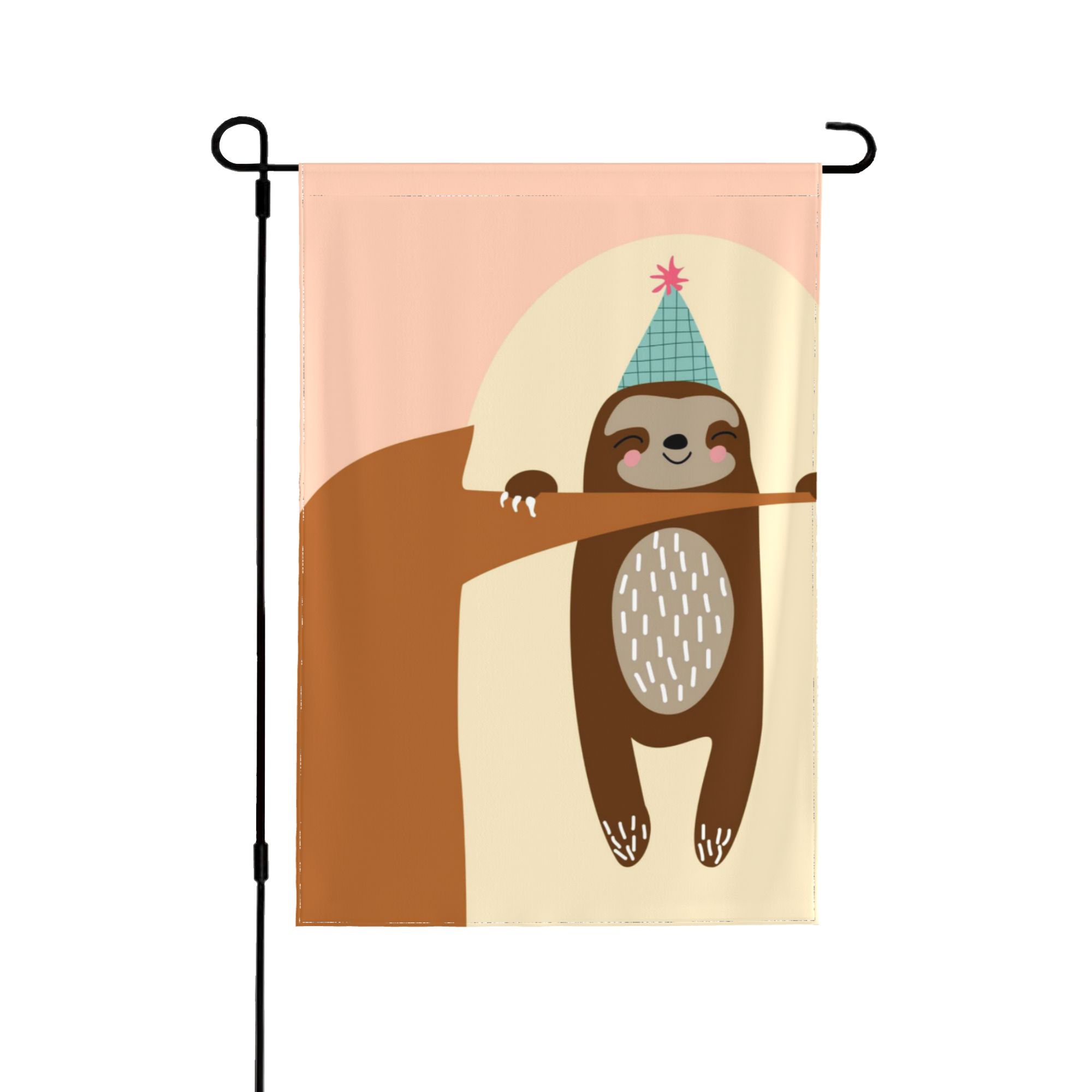 XMXY Cute Sloth Birthday Hat Garden Flags Double Sided,Farmhouse ...