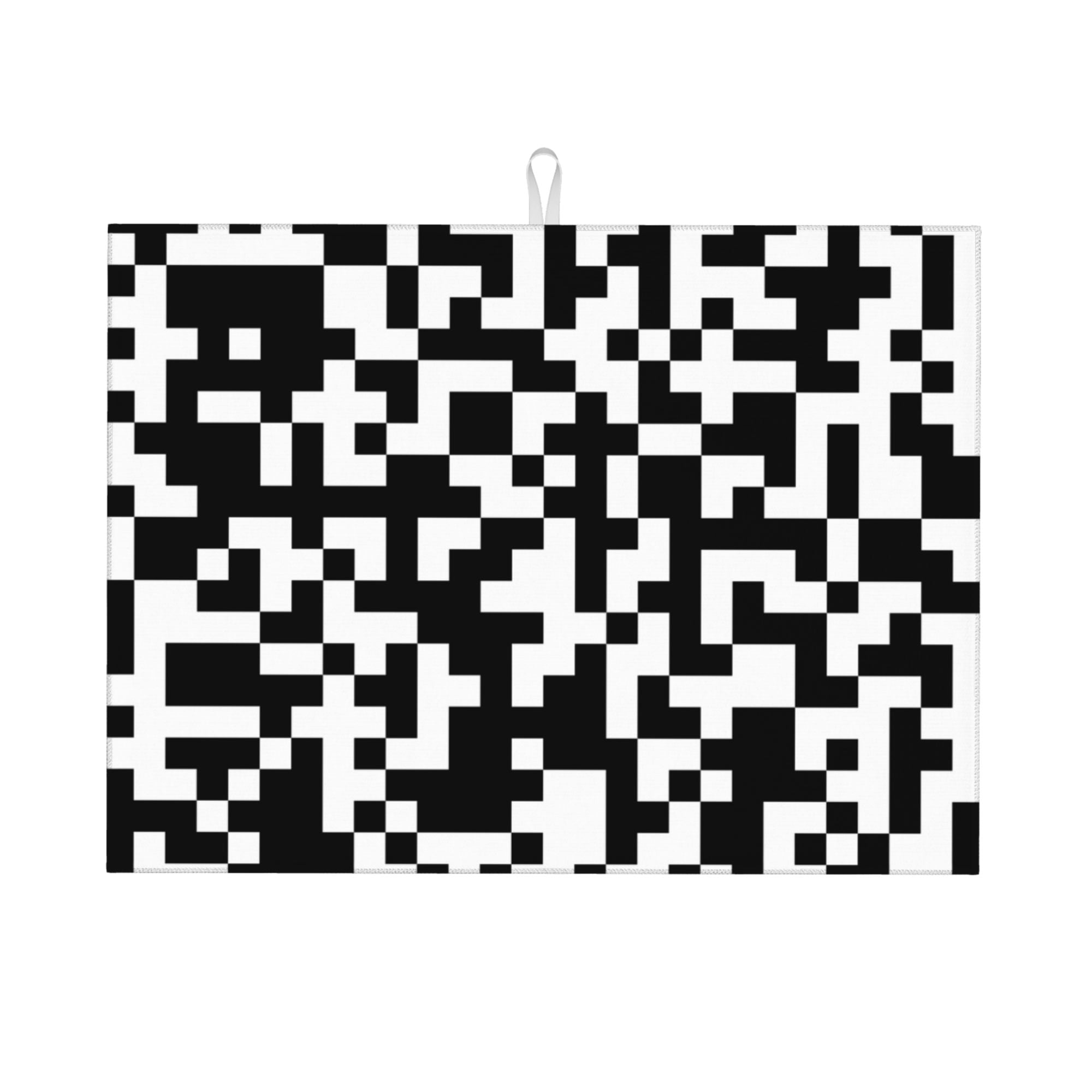 XMXY Dish Drying Mat for Kitchen Counter, Vintage Fuzzy Square Texture ...