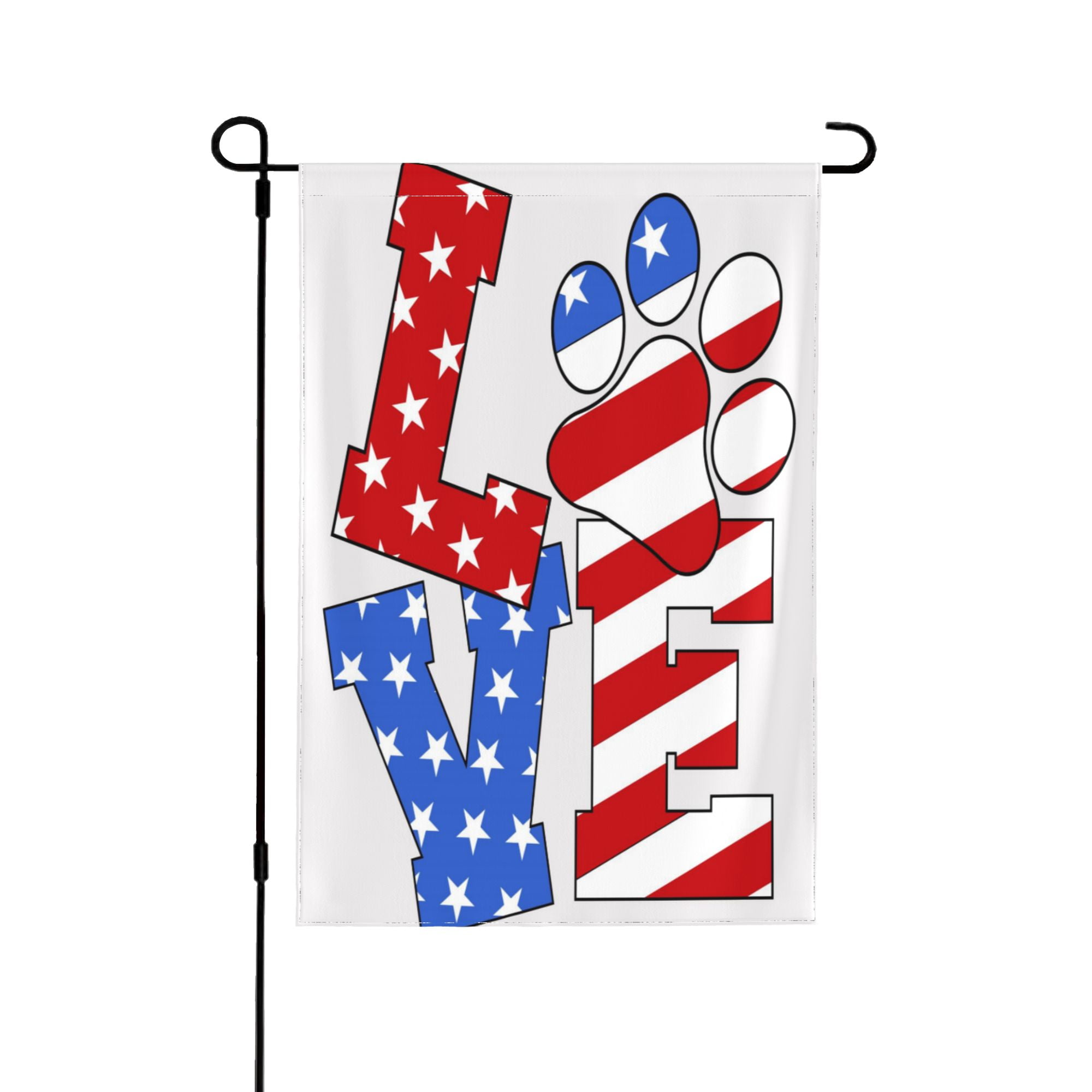 XMXY Dog Footprint Love Flag Garden Flags Double Sided,Farmhouse ...
