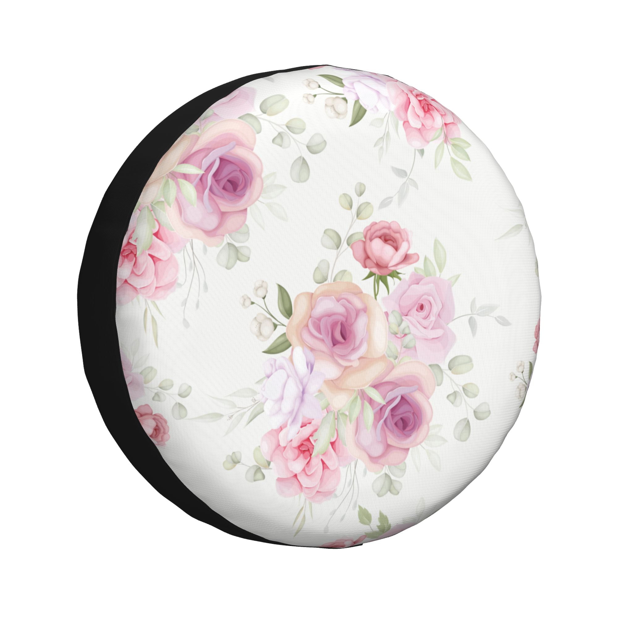 XMXY Elegant Roses Print Spare Tire Cover, Universal Waterproof Cover ...