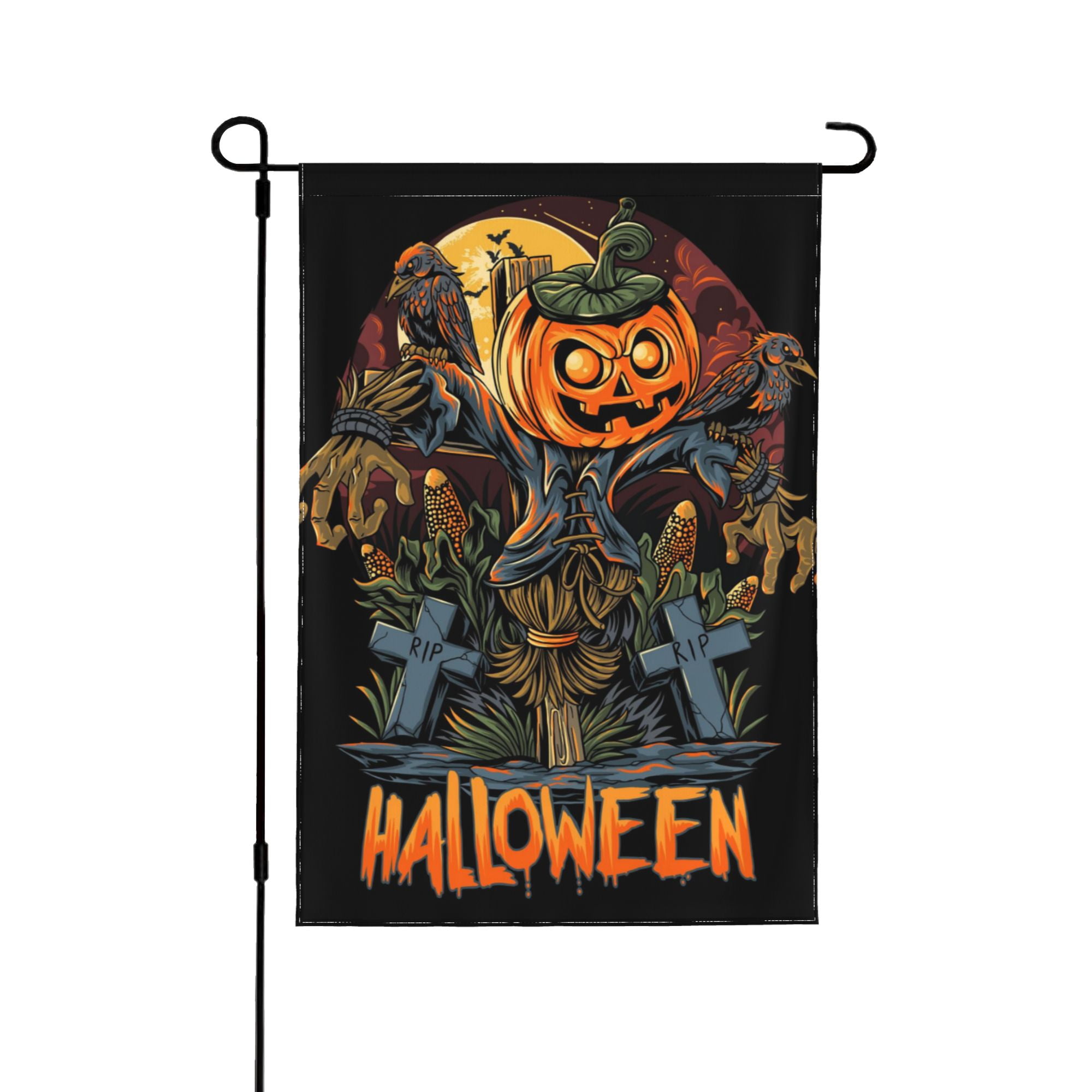 XMXY Evil Spooky Scarecrow Garden Flags Double Sided,Farmhouse Holiday ...