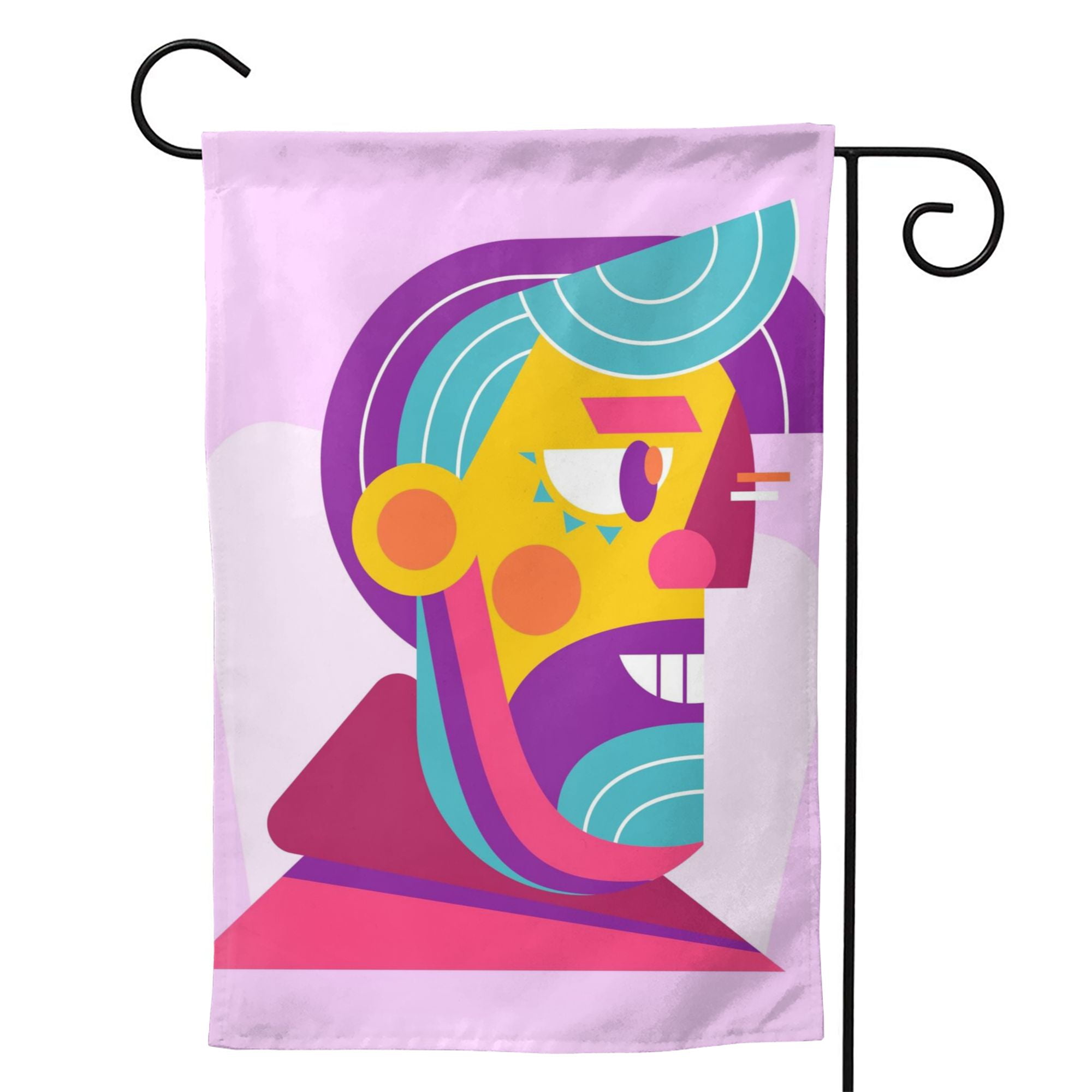 XMXY Face Art Line Expression Garden Flags Double Sided,Farmhouse ...
