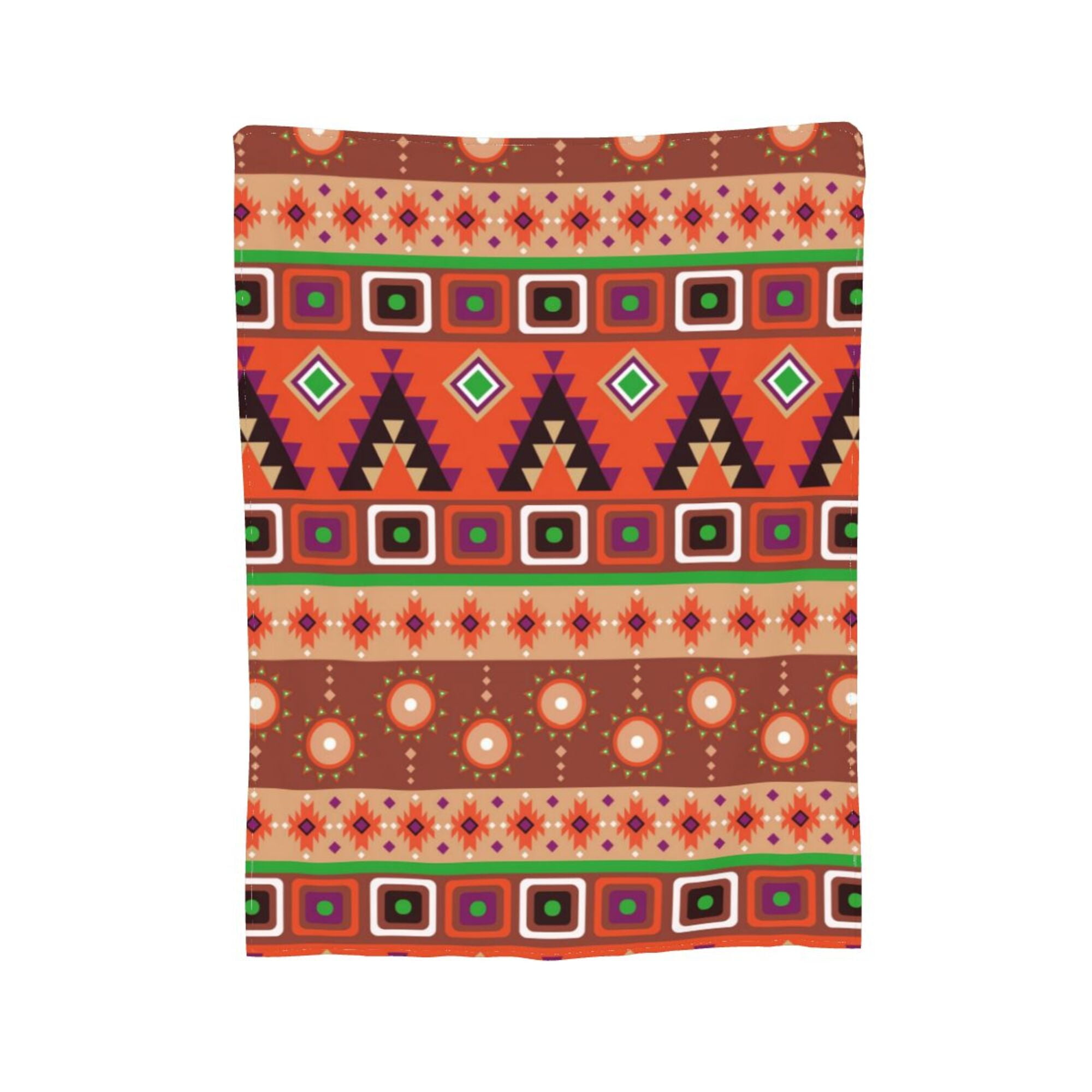 XMXY Fleece Throw Blanket for Couch, Native Southwestern Aztec Ethnic ...