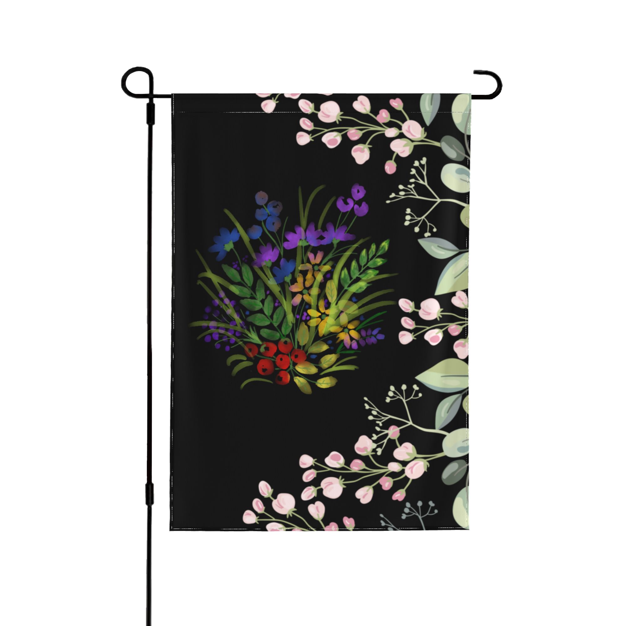 XMXY Flowers Watercolor Decoration Garden Flags Double Sided,Farmhouse ...