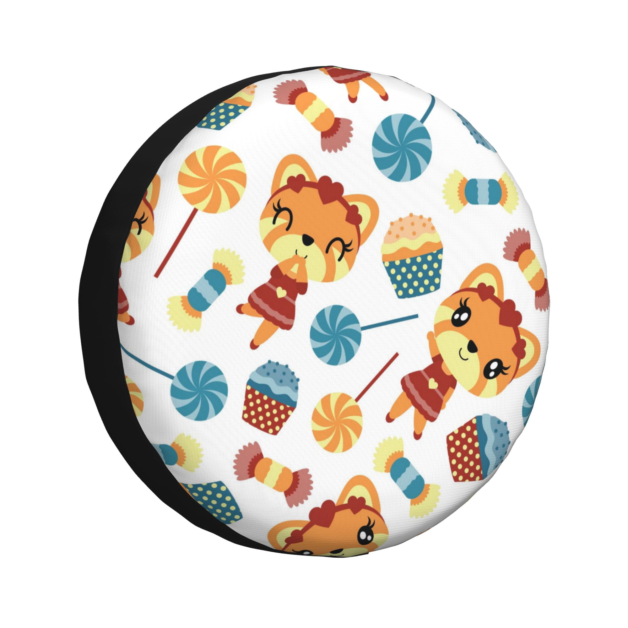 XMXY Fox Girl Candies Cartoon Spare Tire Cover, Universal Waterproof ...
