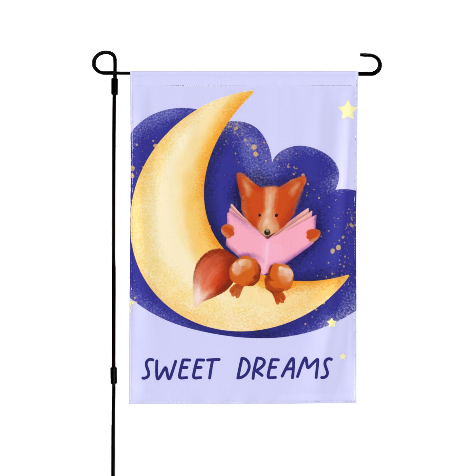 XMXY Foxy Moon Sweet Reading Dream Garden Flags Double Sided,Farmhouse ...