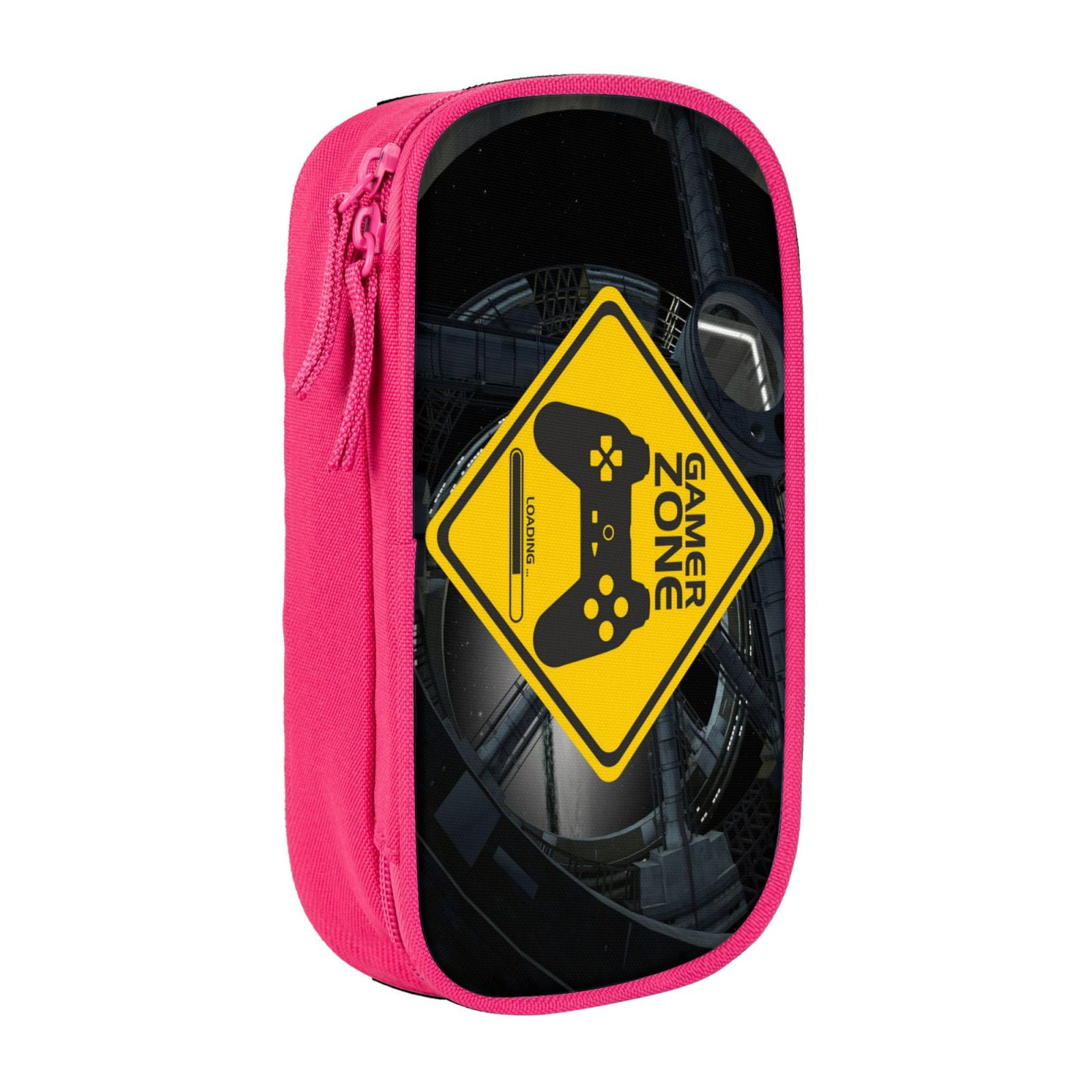 XMXY Gamer Zone Warning Large Capacity Pencil Case, Portable Pencil ...