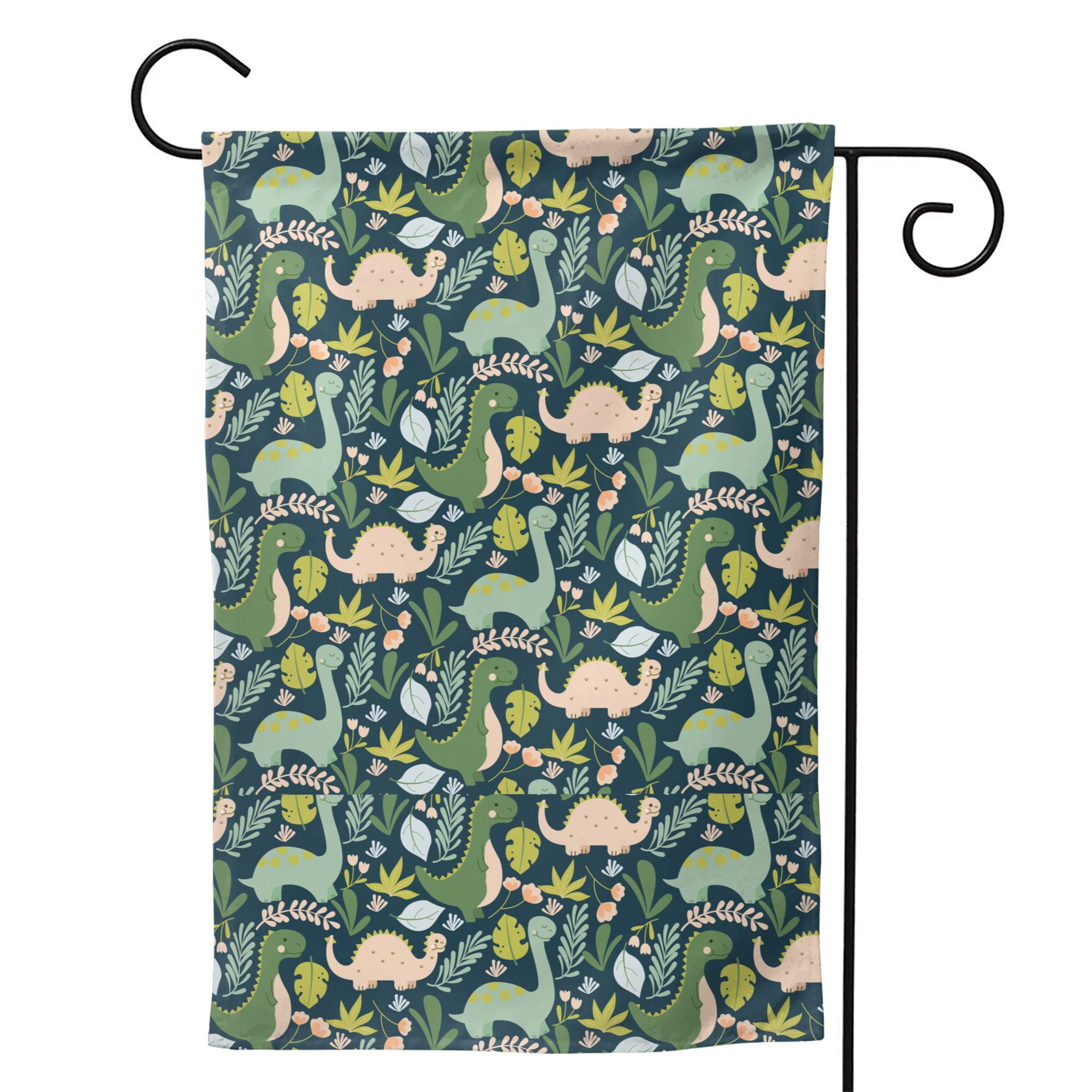 XMXY Green Cartoon Dinosaur Garden Flags Double Sided,Farmhouse Holiday ...