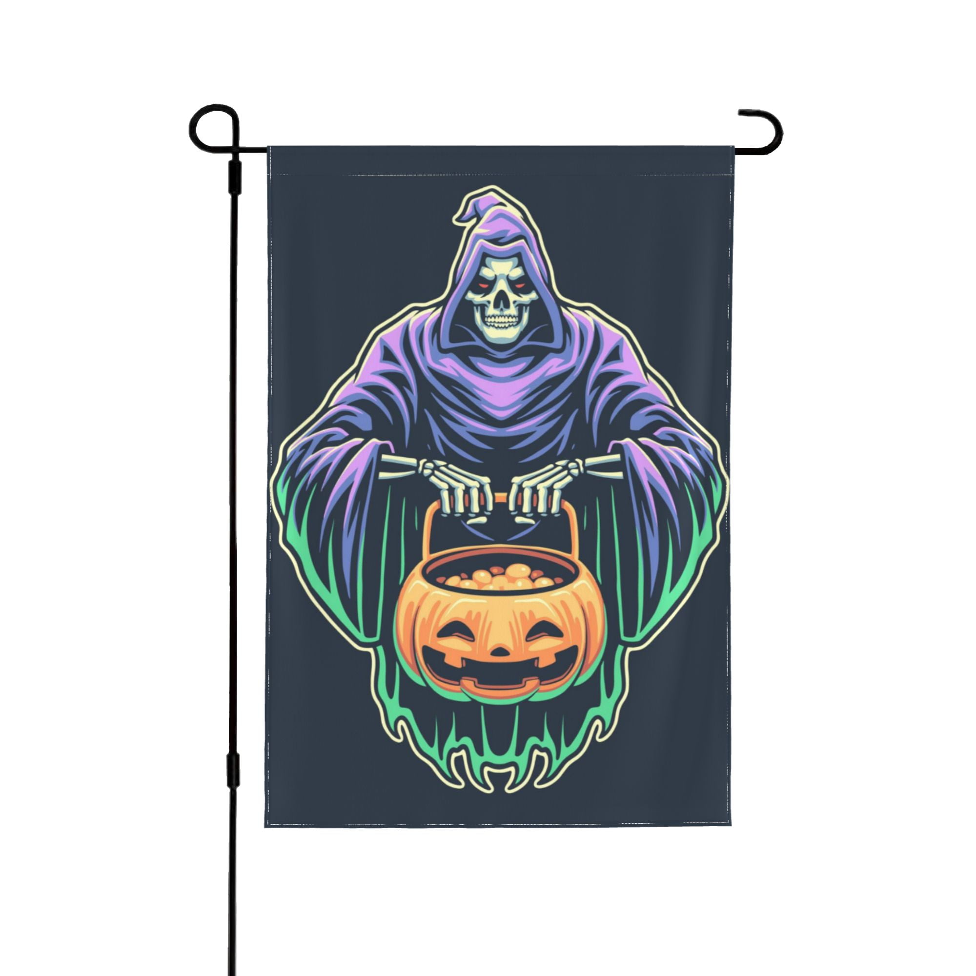 XMXY Grim Skull Spooky Reaper Garden Flags Double Sided,Farmhouse ...