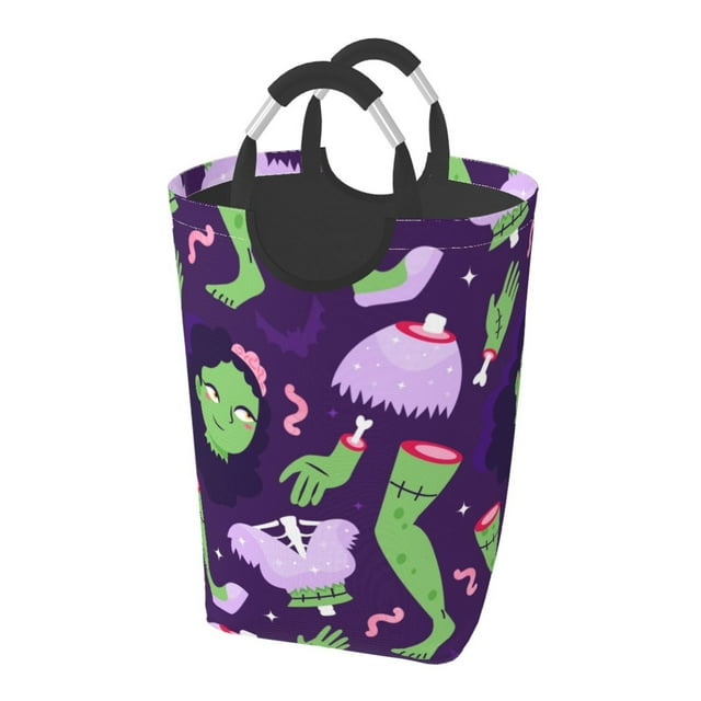 XMXY Halloween Spooky Scary Celebration Eve Rectangular Laundry Basket ...