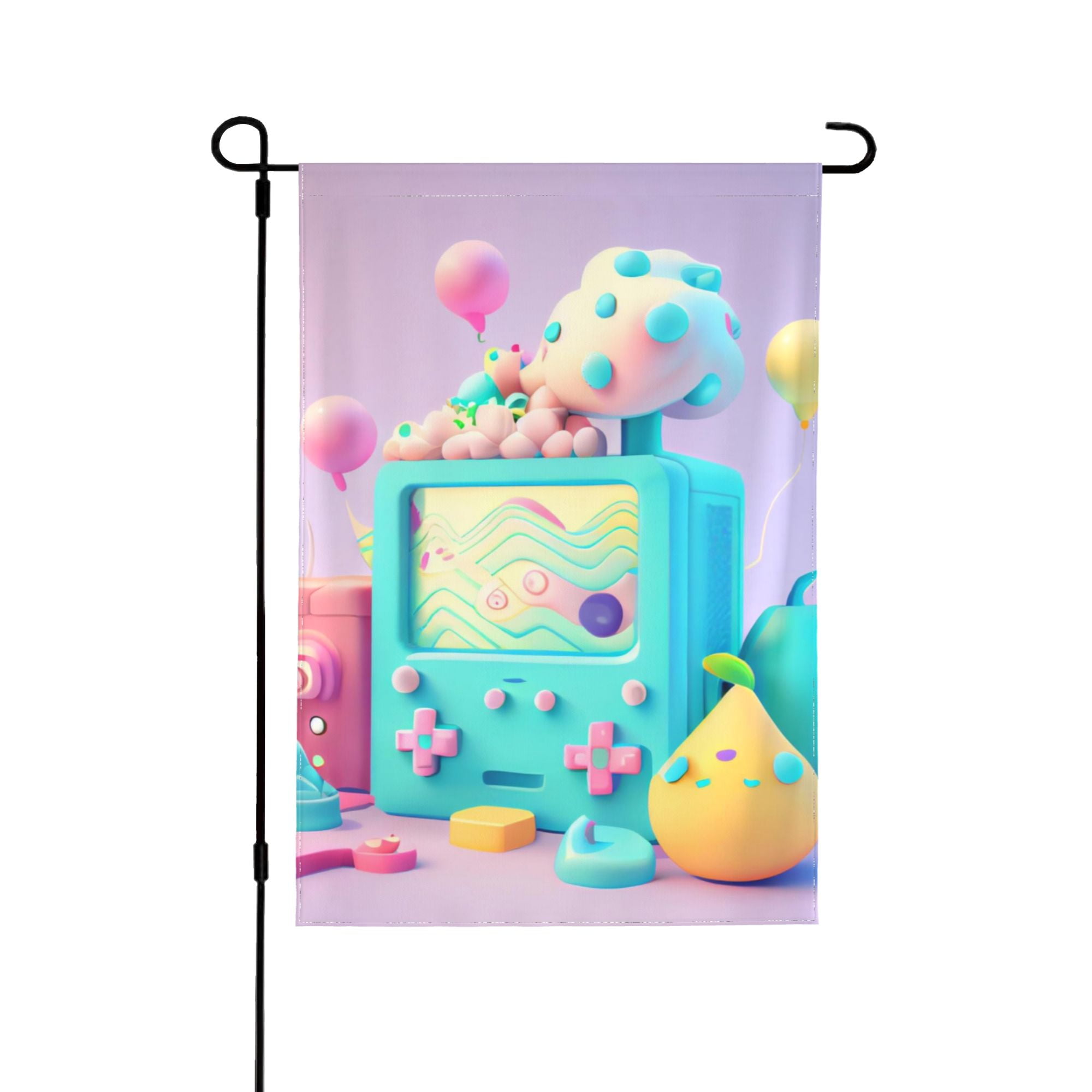 XMXY Kawaii Gamer Console Garden Flags Double Sided,Farmhouse Holiday ...