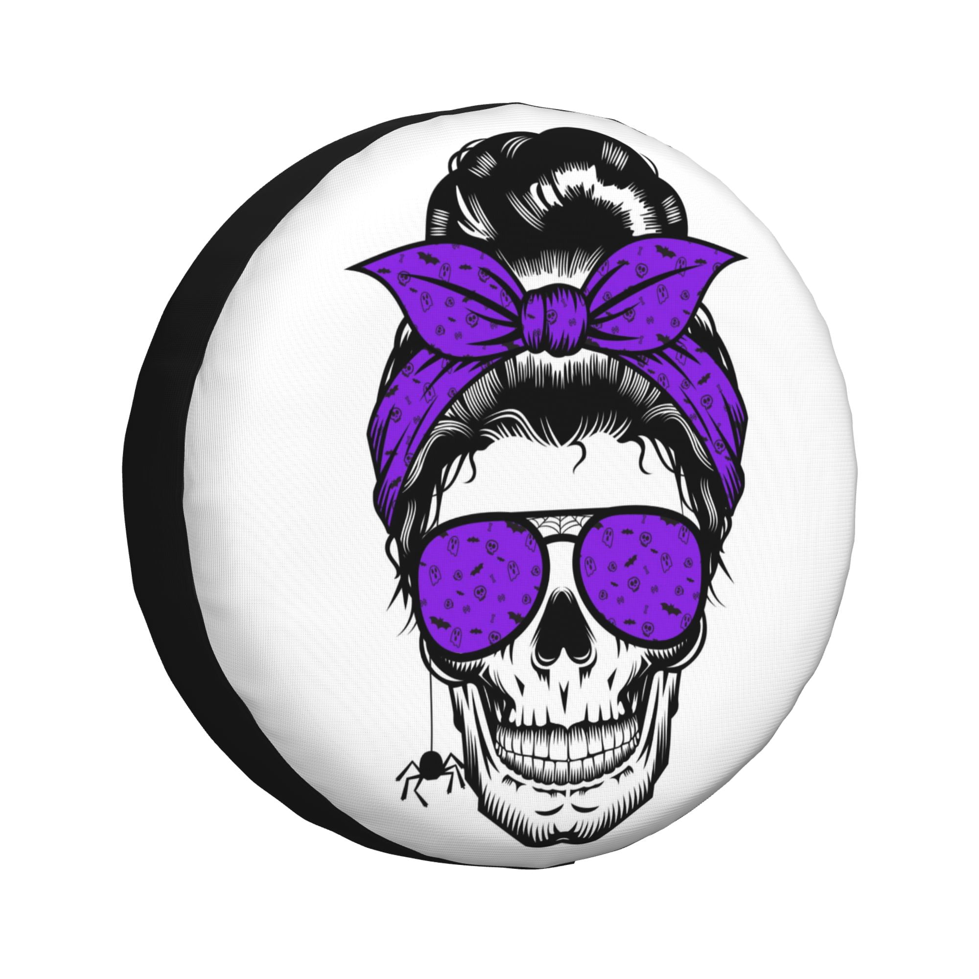 XMXY Messy Bun Skull with Bandana Spare Tire Cover, Universal ...