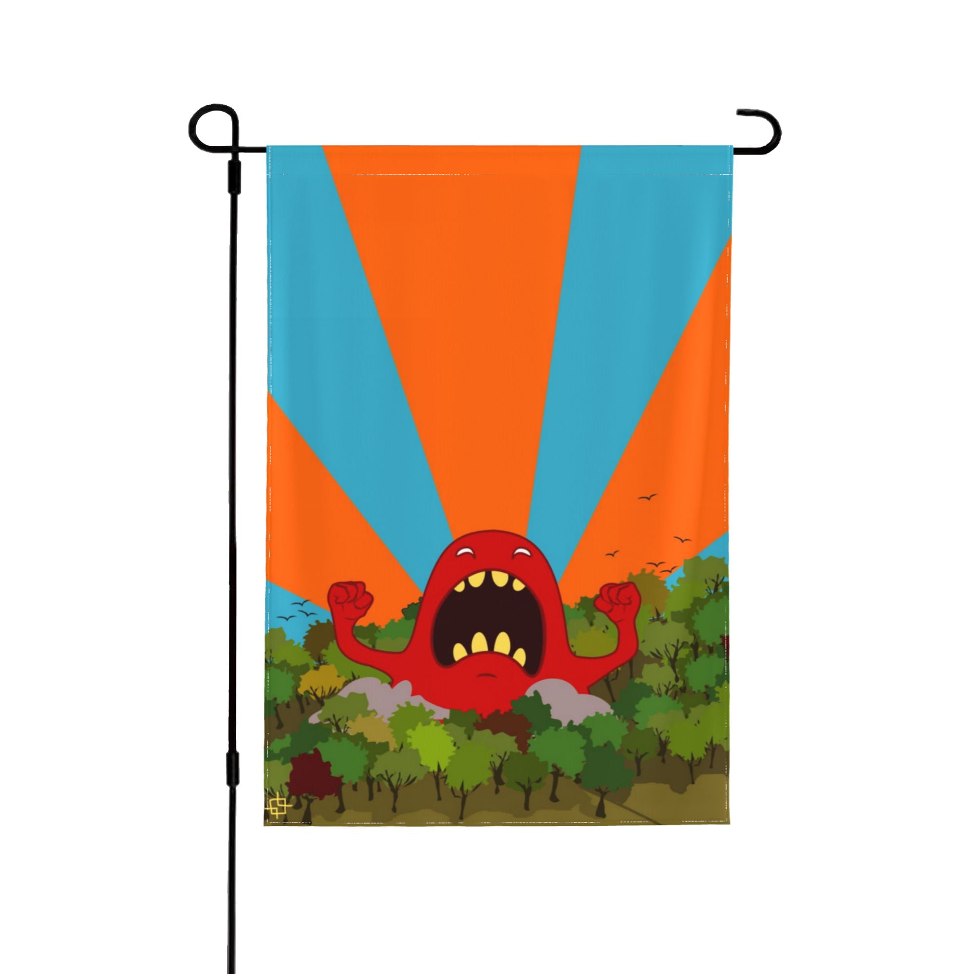 XMXY Monster Alien Giant Garden Flags Double Sided,Farmhouse Holiday ...
