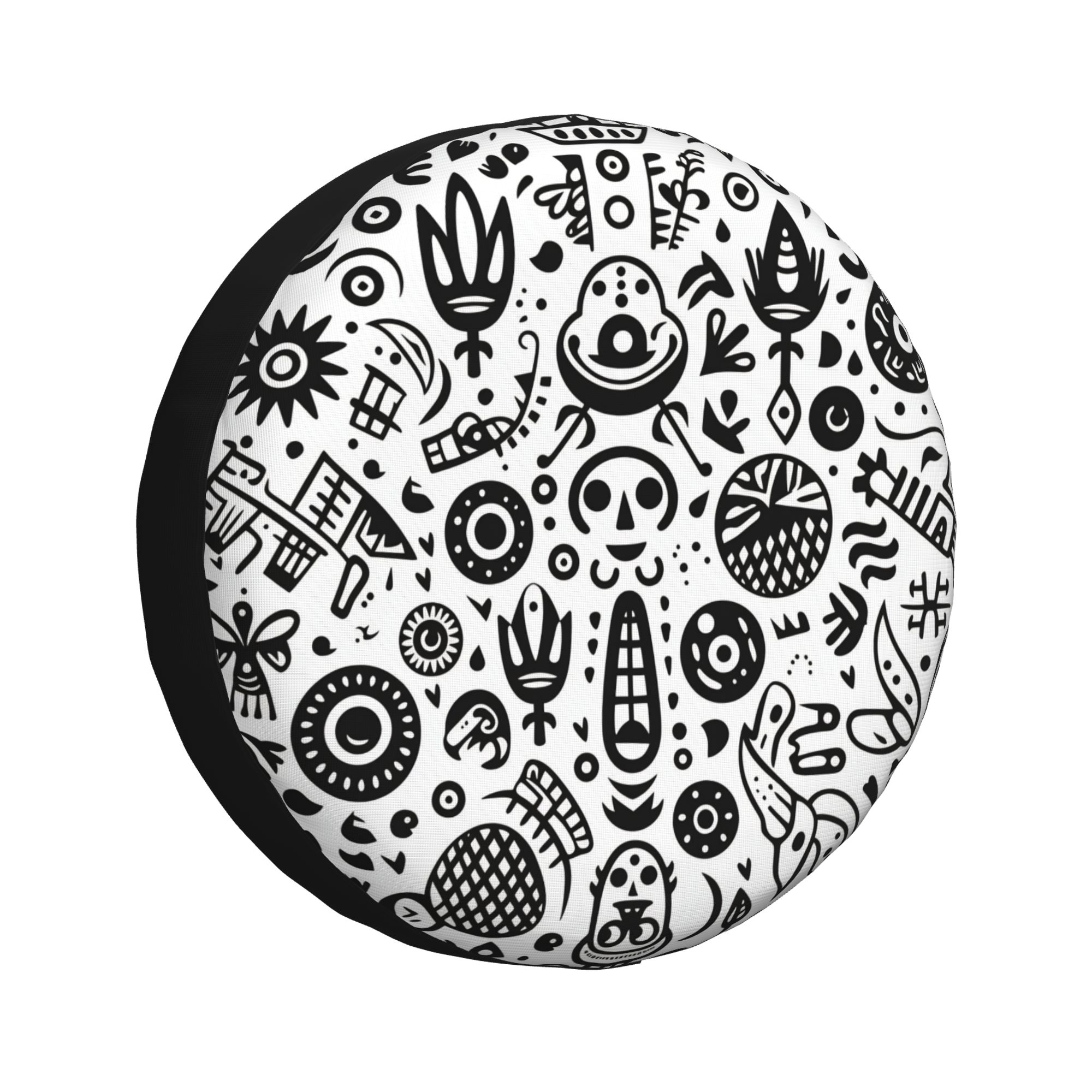 XMXY Mysterious Devil Sign Spare Tire Cover, Universal Waterproof Cover ...