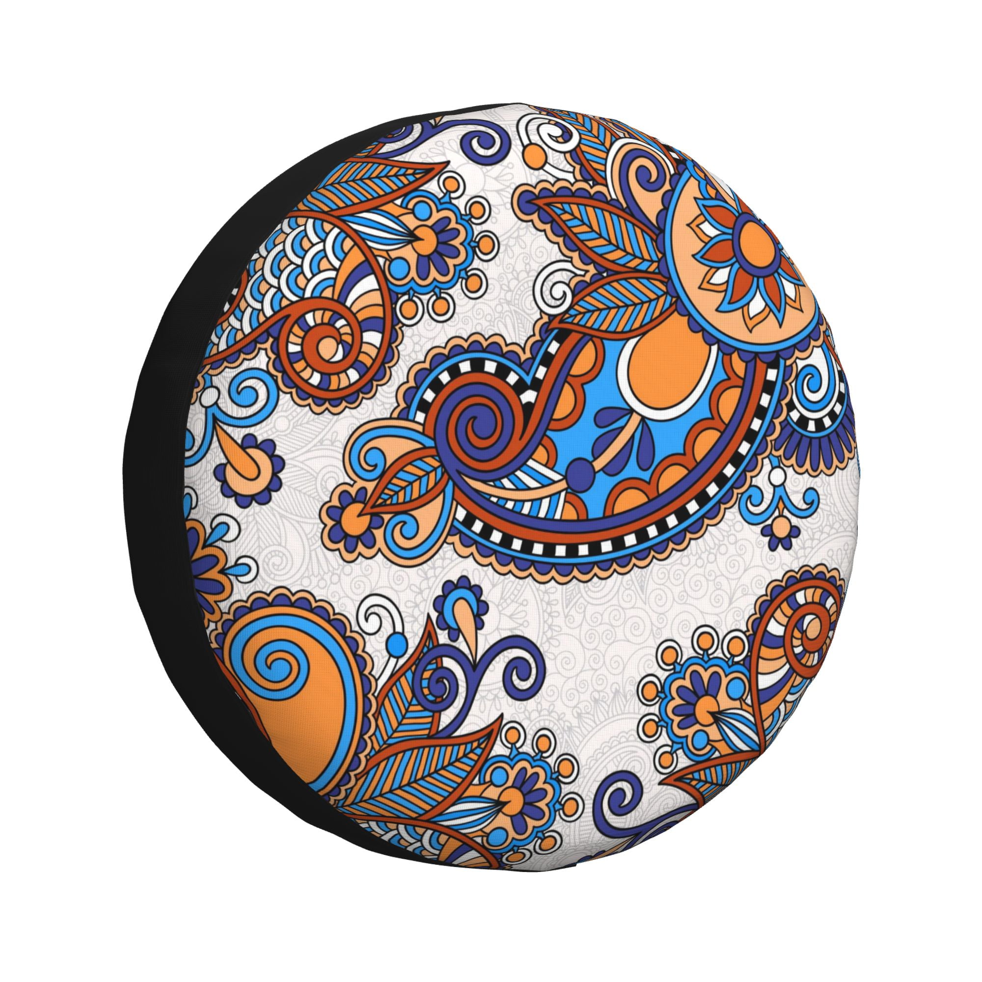 XMXY Ornate Swirl Floral Spare Tire Cover, Universal Waterproof Cover ...