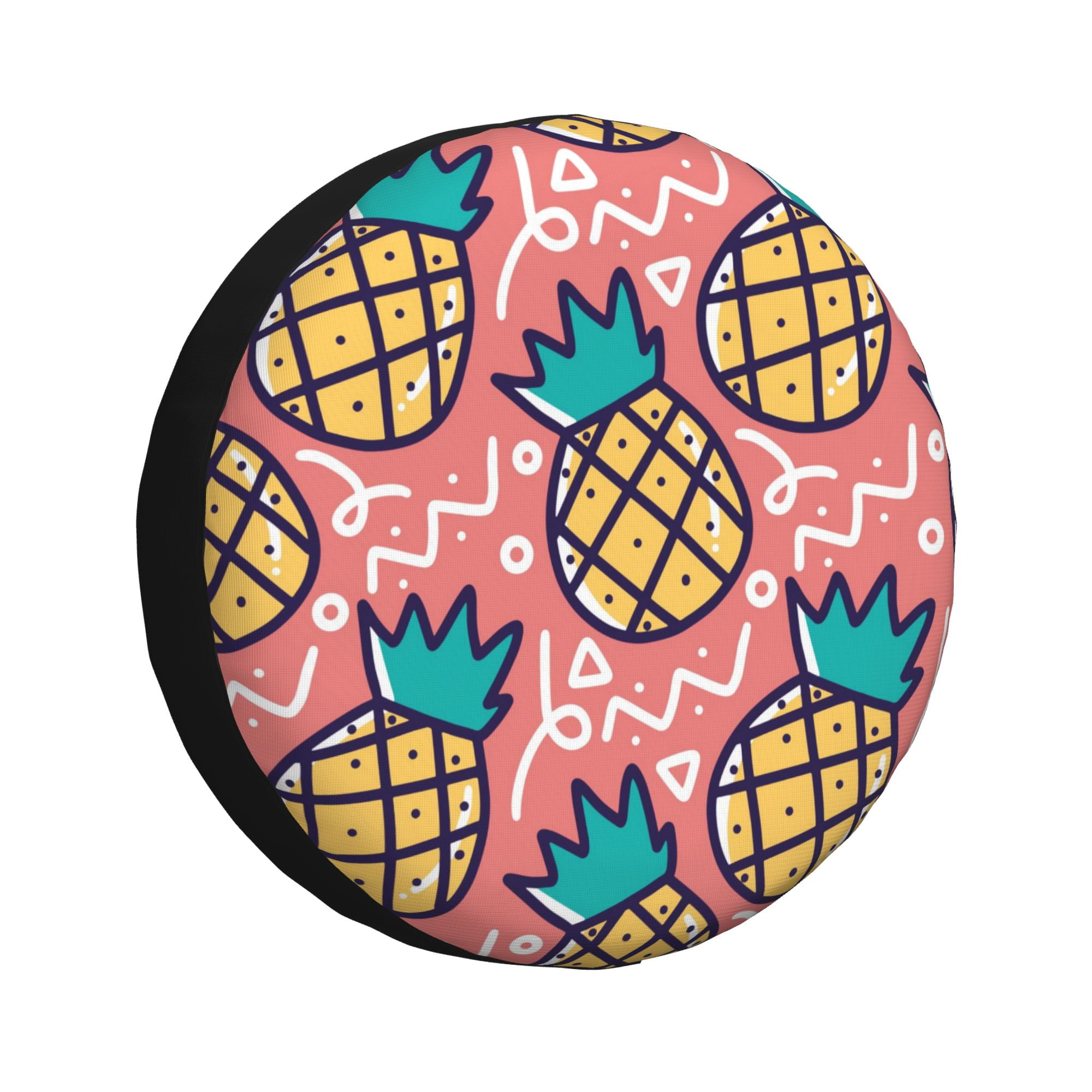 XMXY Pineapple Doodle Icons Spare Tire Cover, Universal Waterproof ...