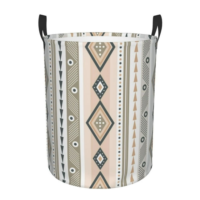 XMXY Round Laundry Basket Organizer, Bohemian Fancy Stylish Waterproof ...