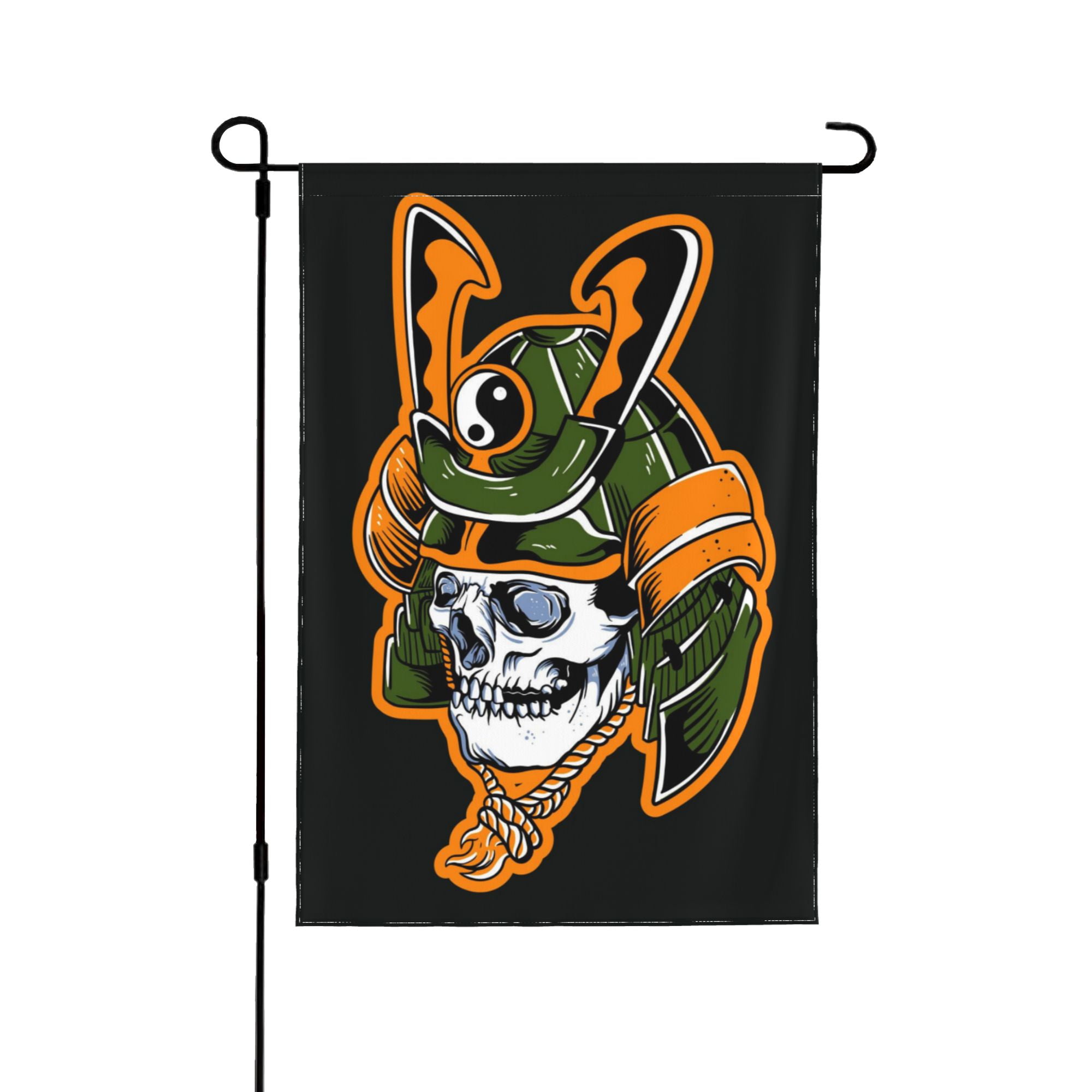 XMXY Samurai Skull Head Garden Flags Double Sided,Farmhouse Holiday ...