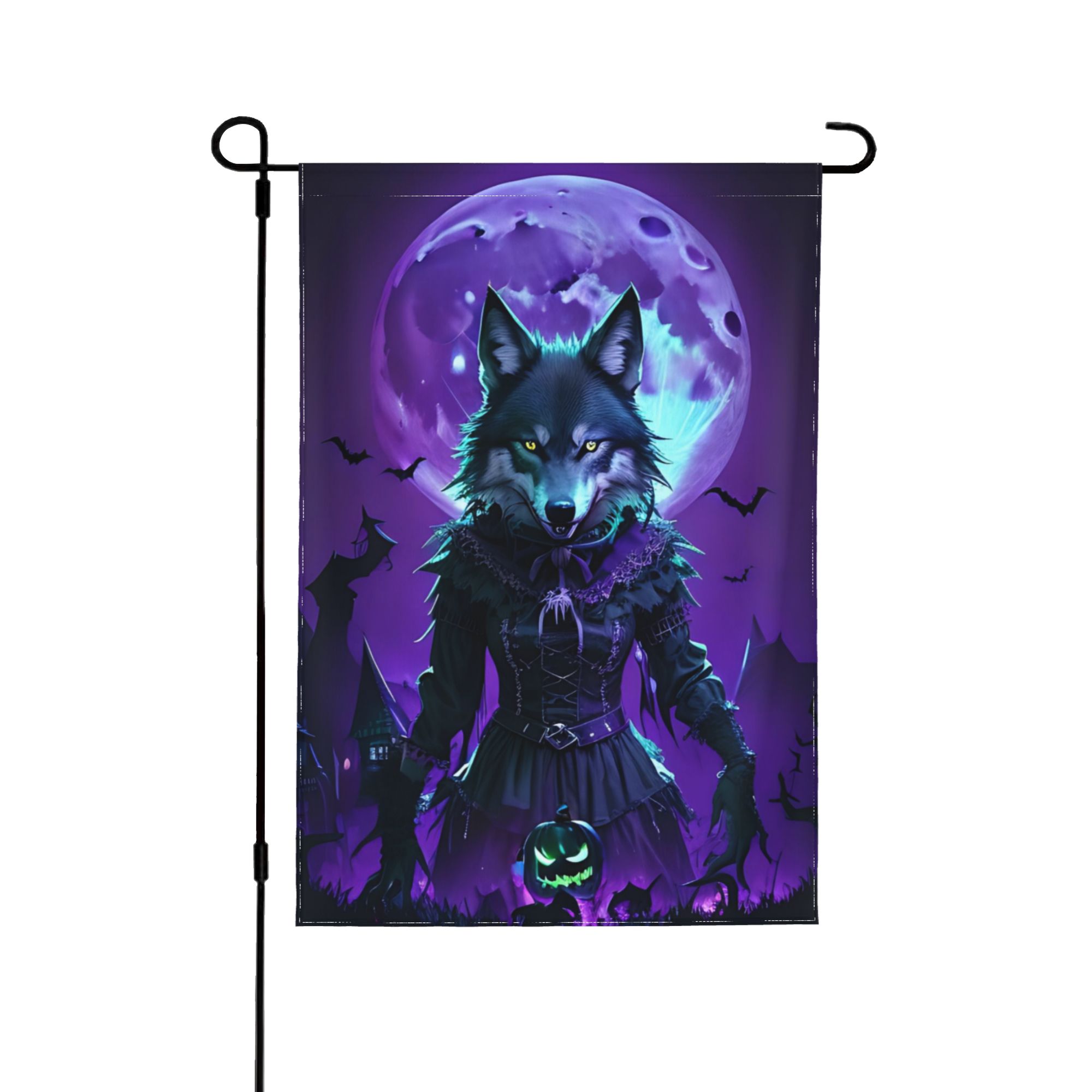 XMXY Scary Wolf Garden Flags Double Sided,Farmhouse Holiday Yard ...