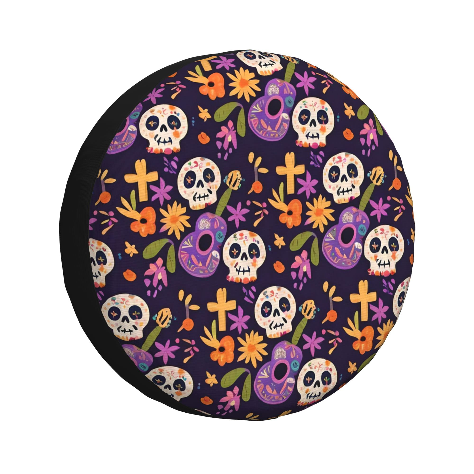 XMXY Skeleton Guitar Death Devil Spare Tire Cover, Universal Waterproof ...