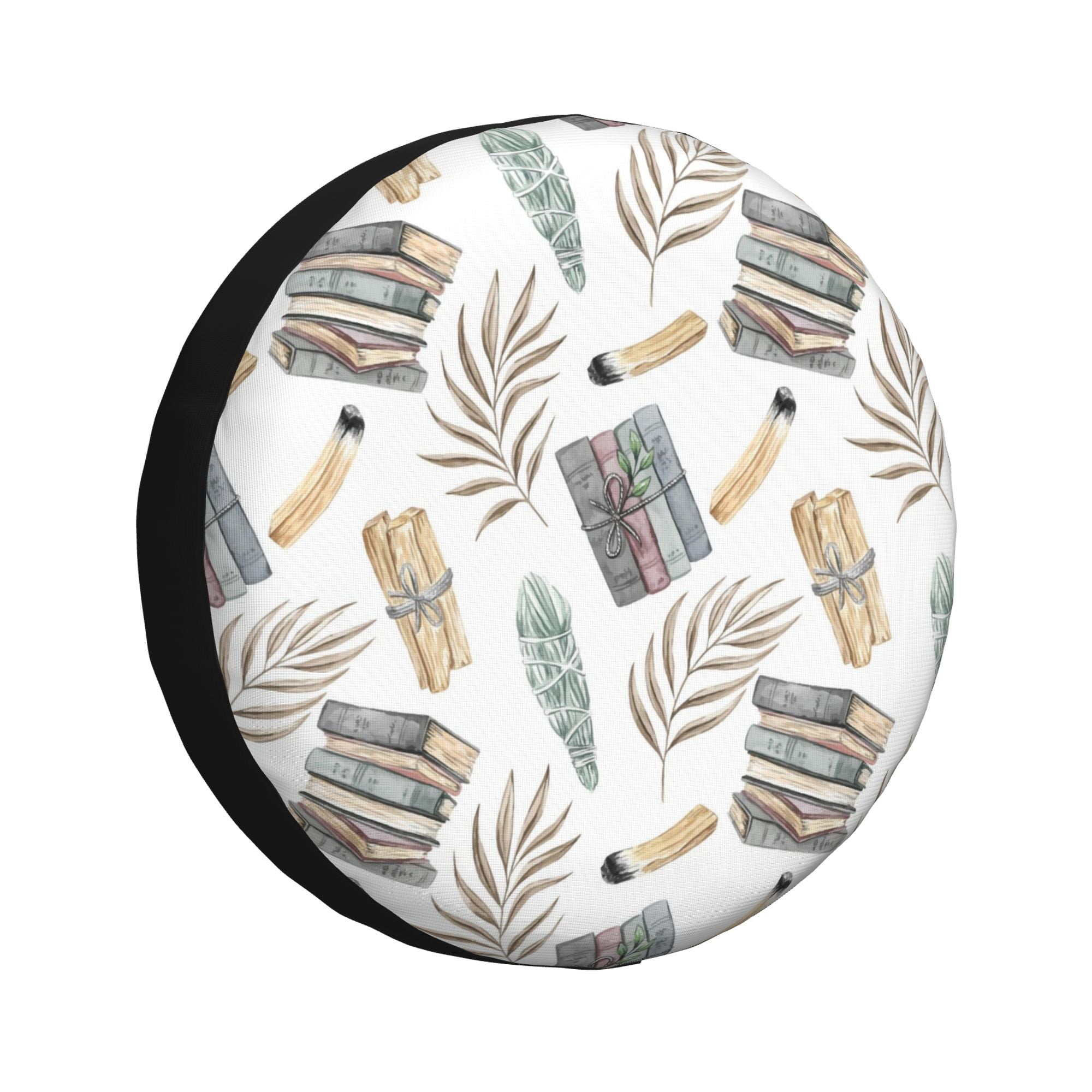 XMXY Stack Books Watercolor Texture Spare Tire Cover, Universal ...