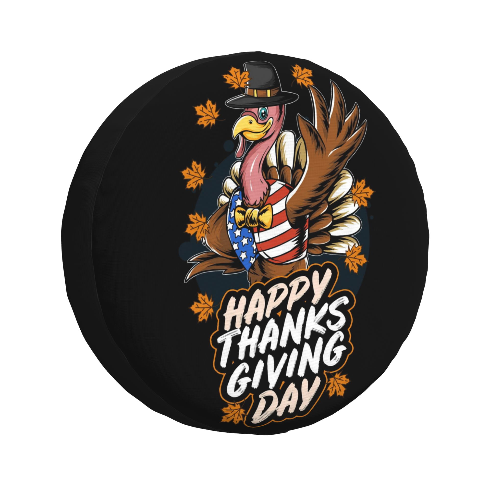 XMXY Thanksgiving Turkey Usa Flag Spare Tire Cover, Universal ...