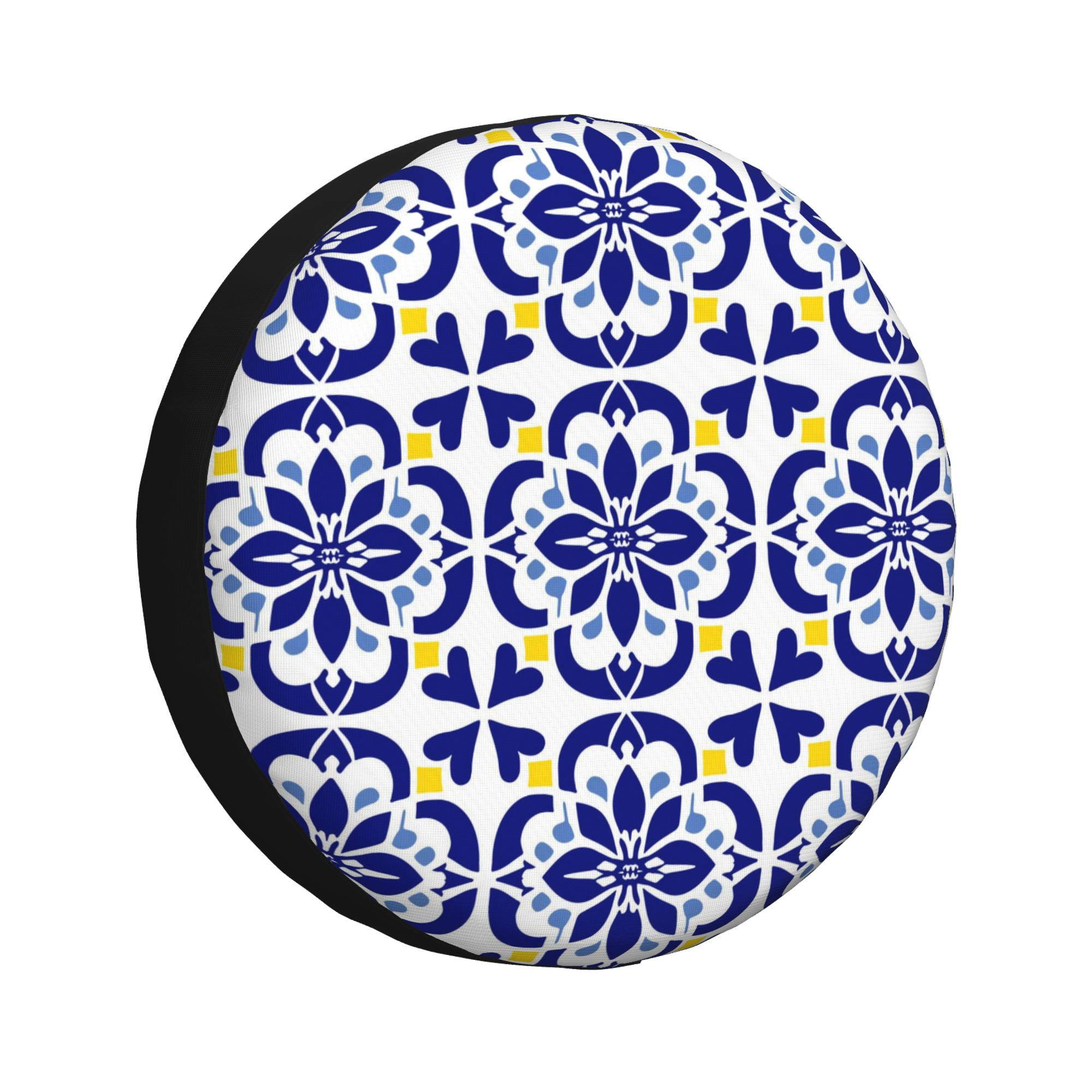 XMXY Traditional Square Flower Texture Spare Tire Cover, Universal ...