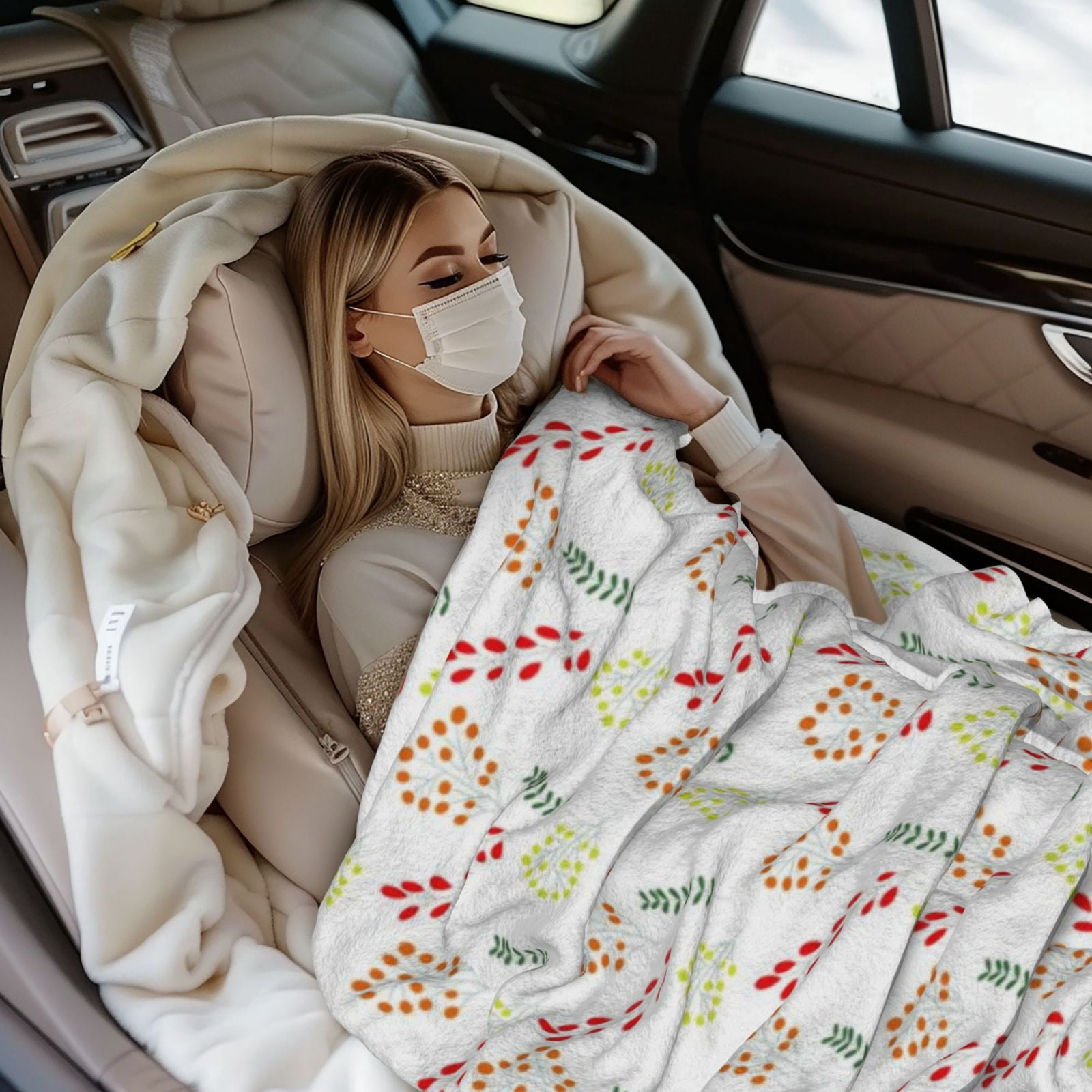 XMXY Warm Flannel Throw Blanket 60"x50" Inches, Lightweight Colored ...