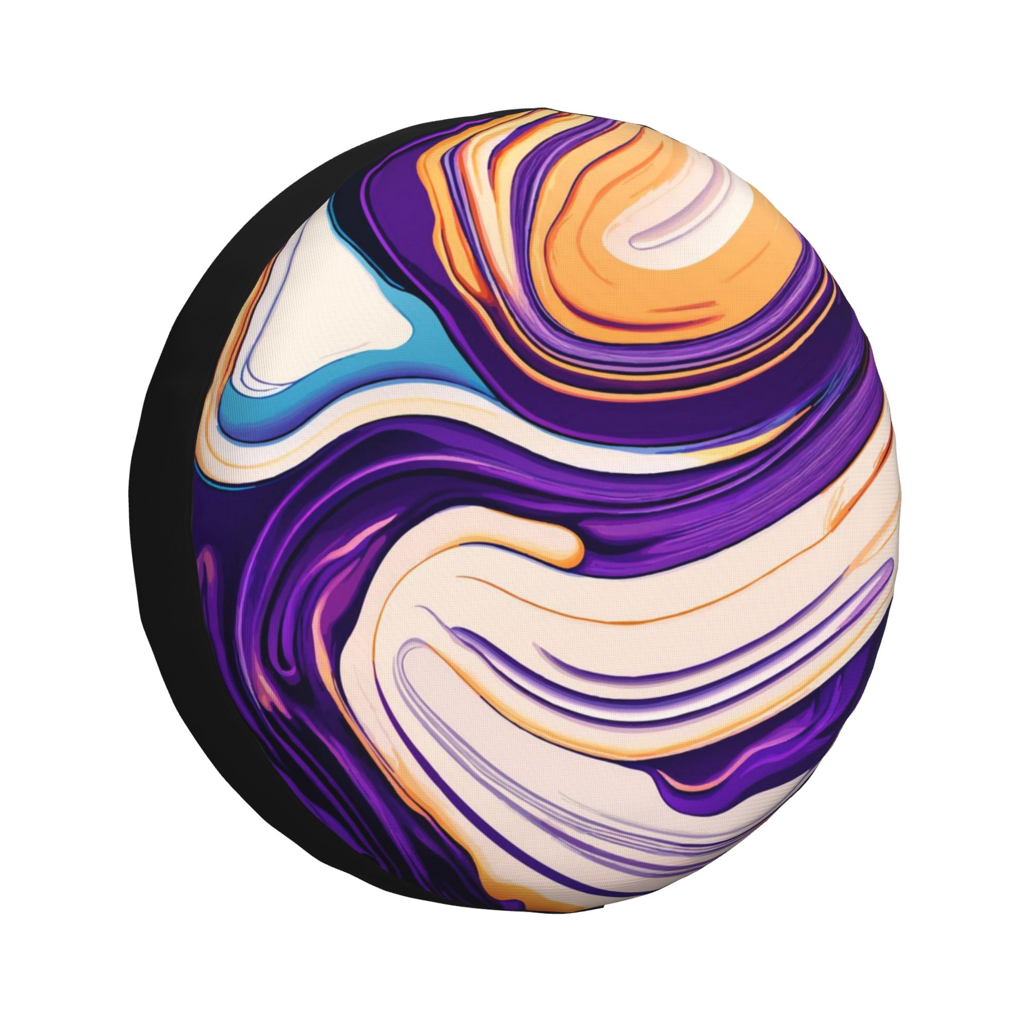 XMXY Wavy Purple Fluid Marbled Spare Tire Cover, Universal Waterproof ...