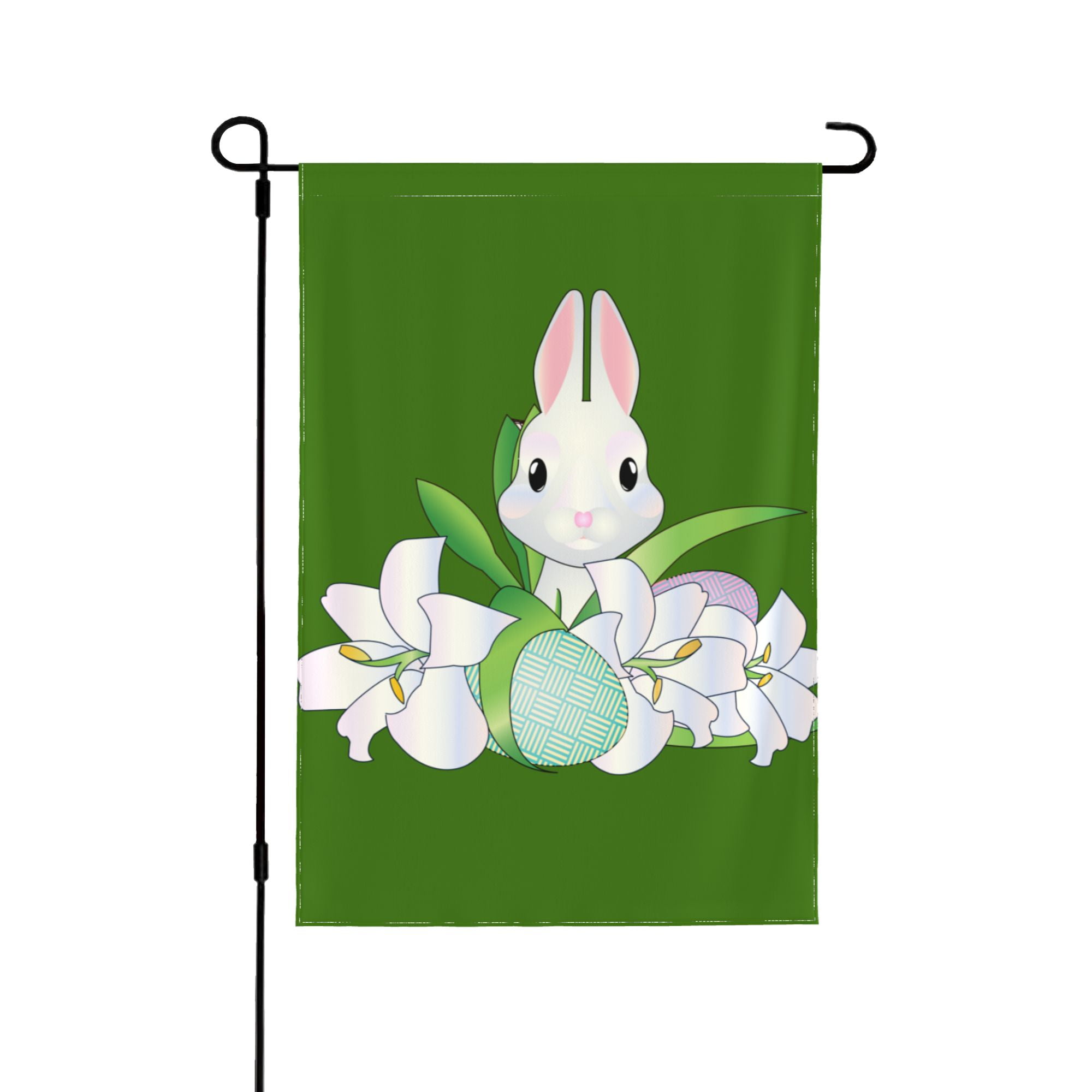XMXY White Bunny Easter Garden Flags Double Sided,Farmhouse Holiday ...