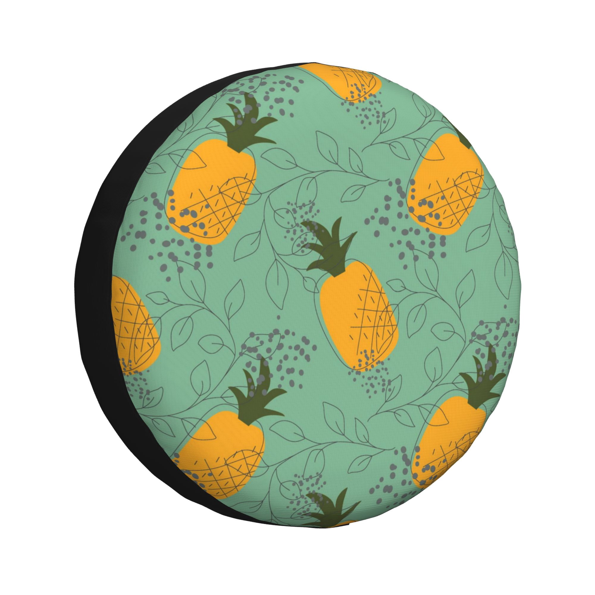 XMXY Yellow Pineapple Blue Background Spare Tire Cover, Universal ...