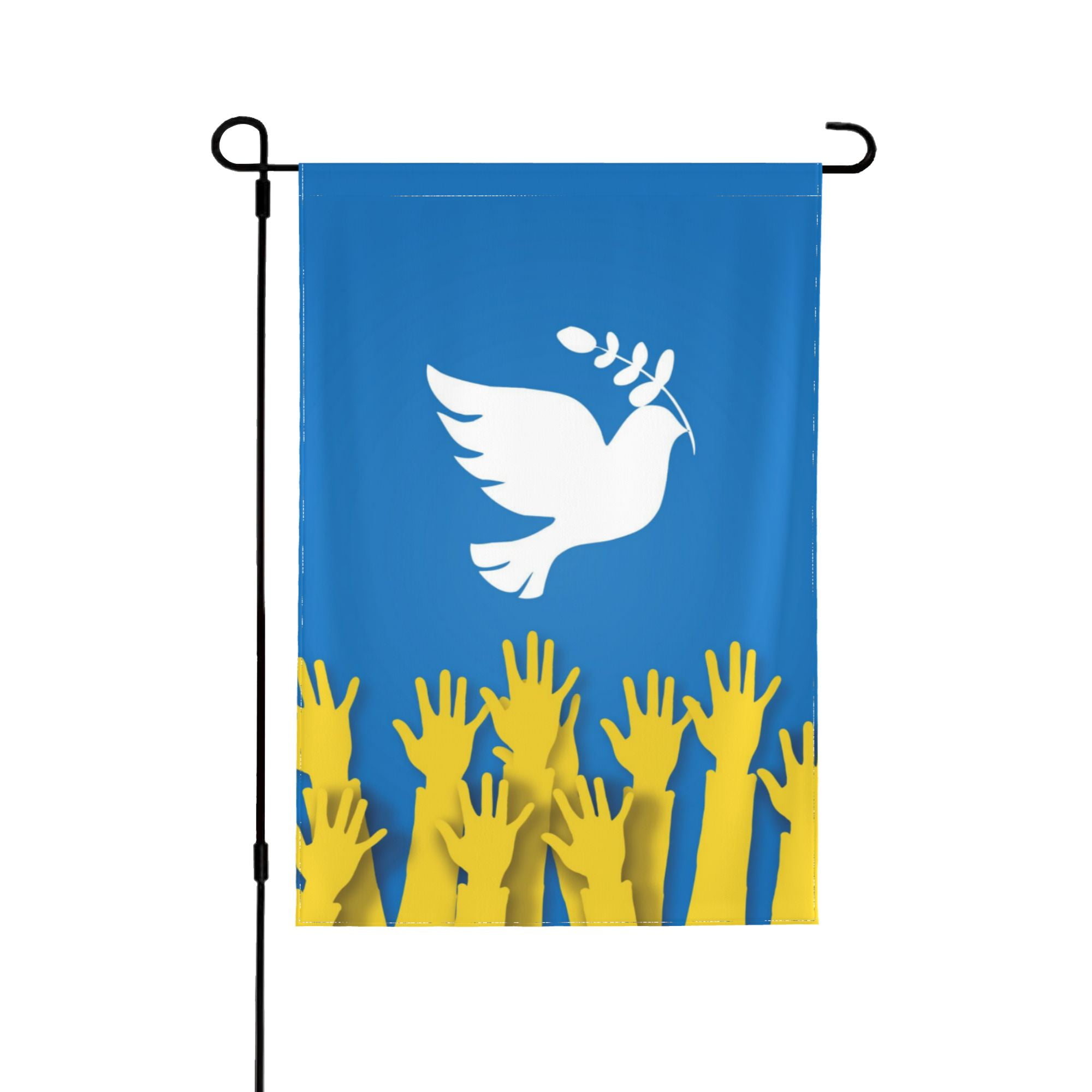 XMXY ove Hands Peace World Garden Flags Double Sided,Farmhouse Holiday ...