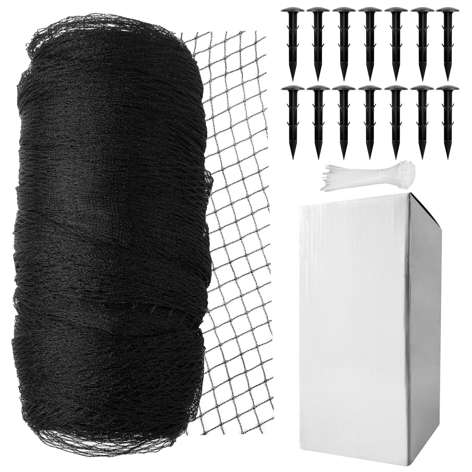 XMdeliverReach Koi Fish Pond Netting Shield, Black Heavy Duty Pool Leaf ...
