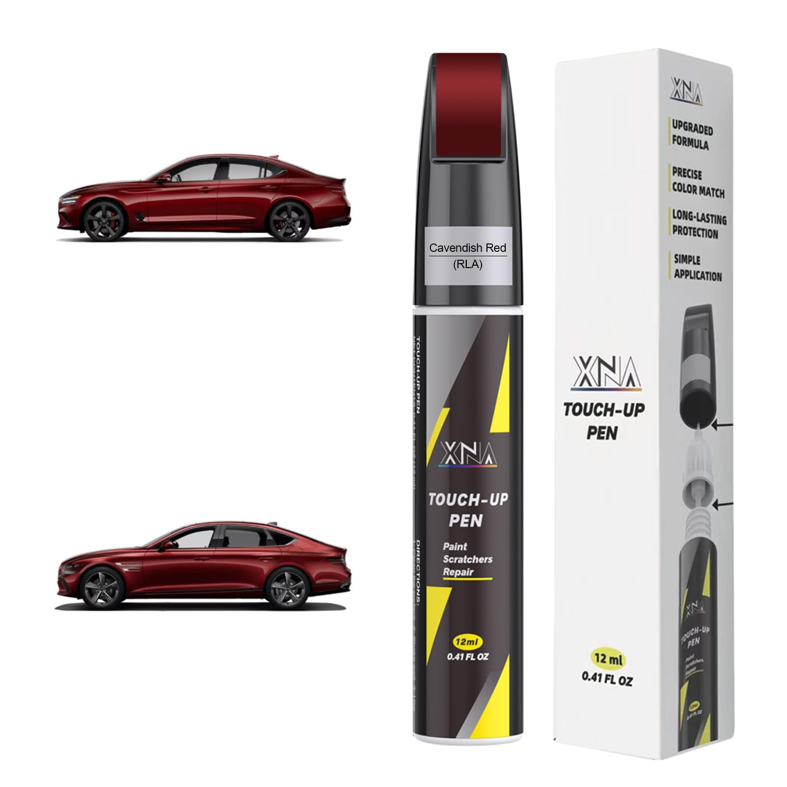 XNA Cavendish Red(RLA) for Genesis Touch Up Paint, Car Scratch Remover ...