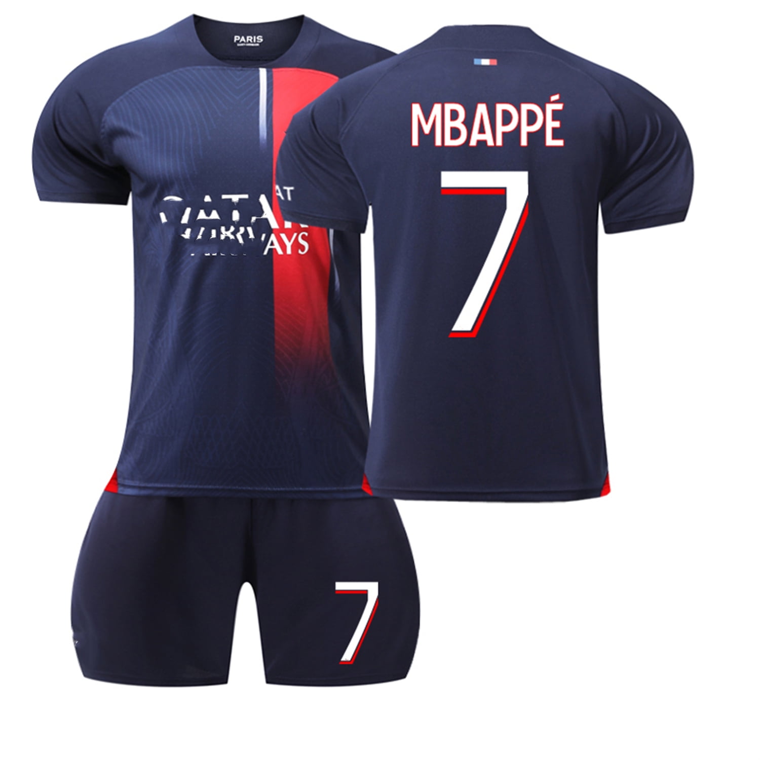 XNB 2023-2024 Les Parisiens Home Jersey #7 Mbappe Soccer Jersey and ...