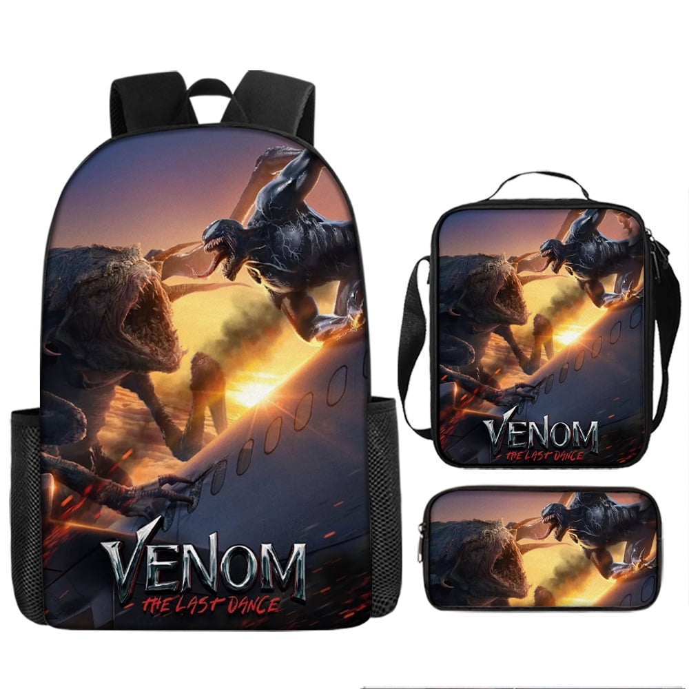 XNB 3D Print Venom Backpacks Anime Hero Schoolbags For Man Woman ...