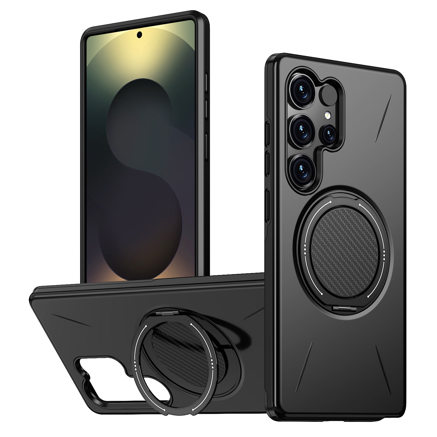 XNB Compatible for Galaxy S25 Ultra Case with Kickstand, Magnetic Wireless Charging Compatible ...