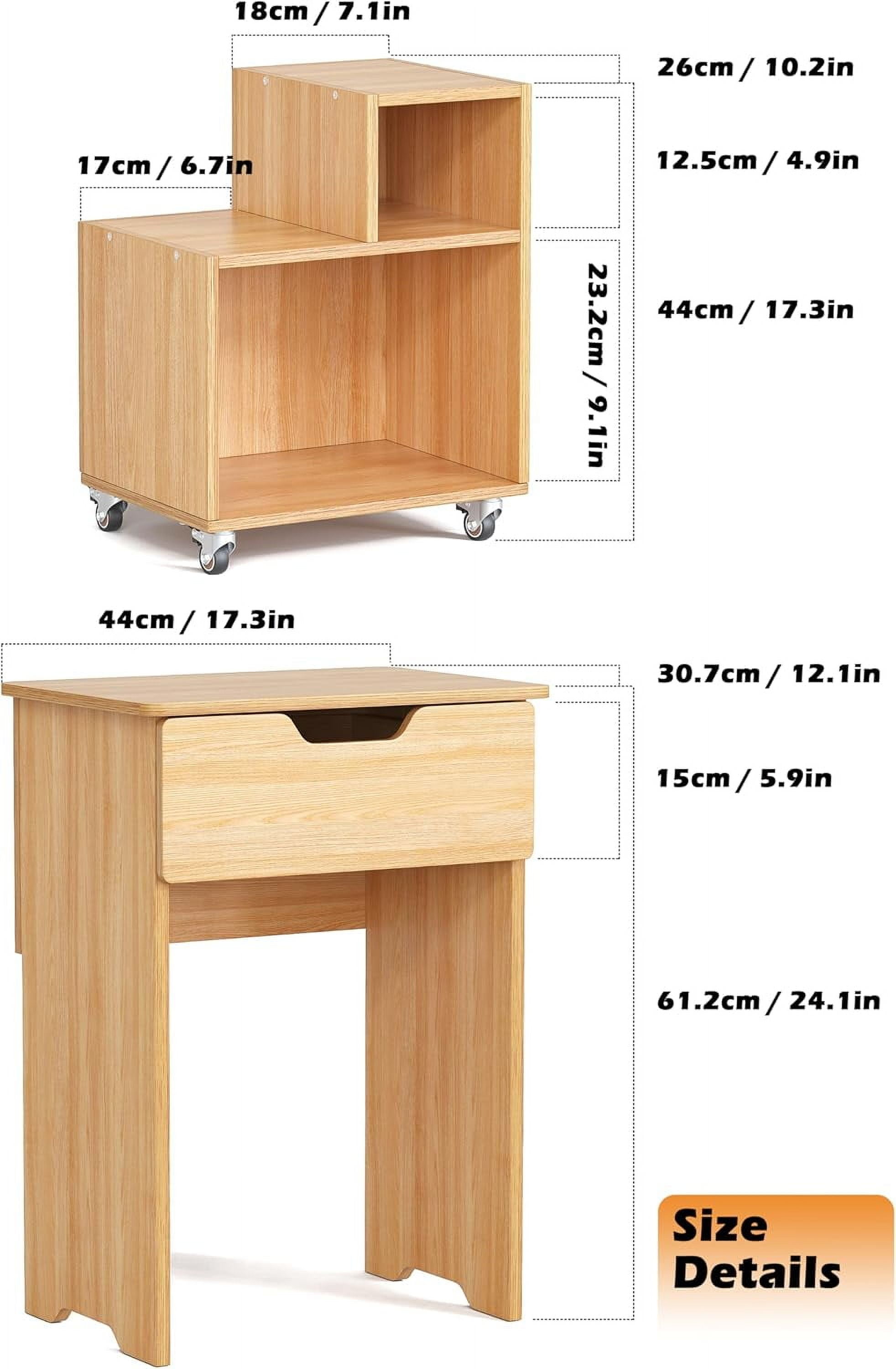 XNKOLMJ End Table Small Night Stand for Small Spaces Narrow Side Tables ...