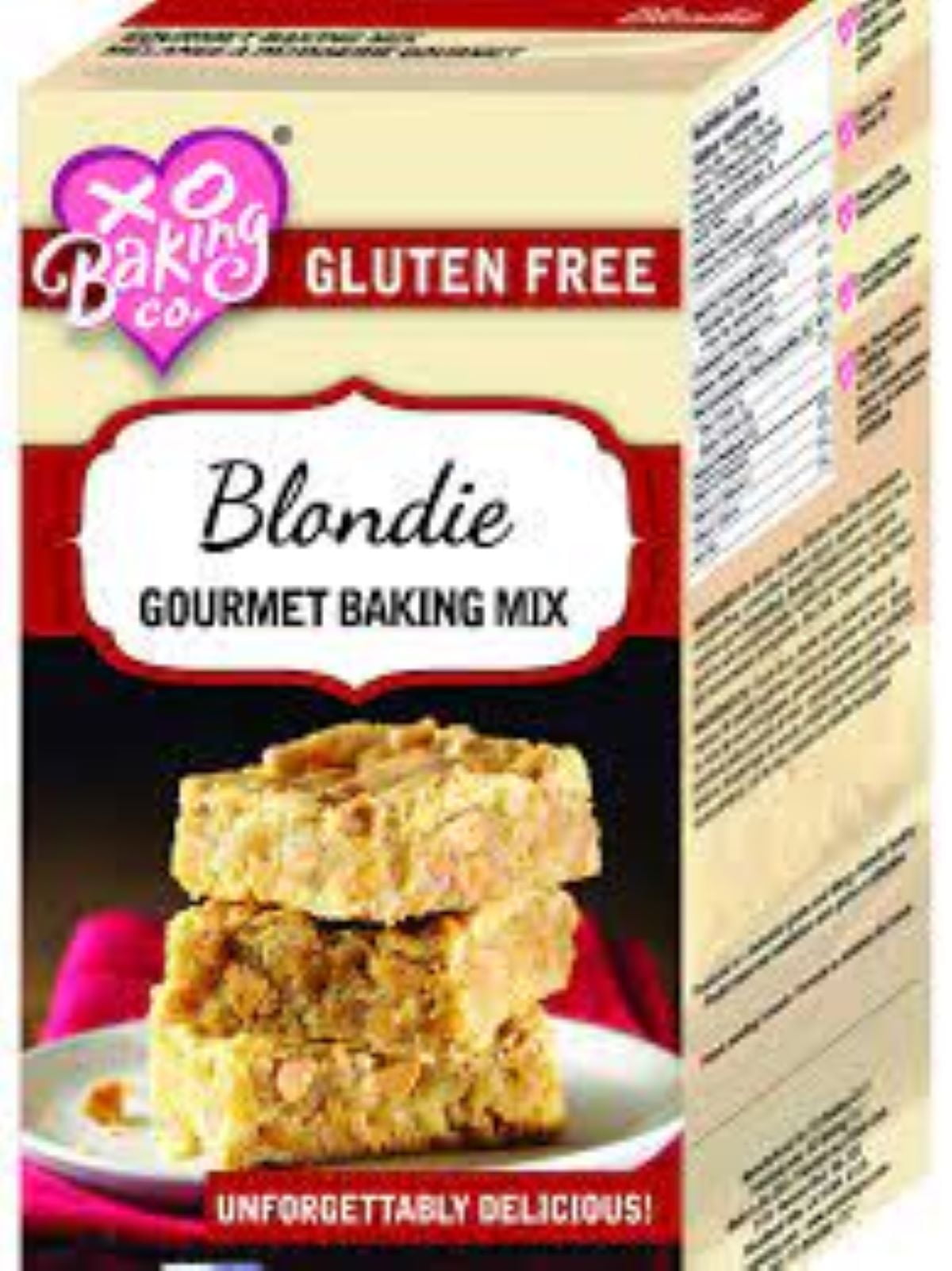XO Baking Blondie Mix, 18.3 Ounce- Non-GMO Gluten-Free Blondie Mix ...