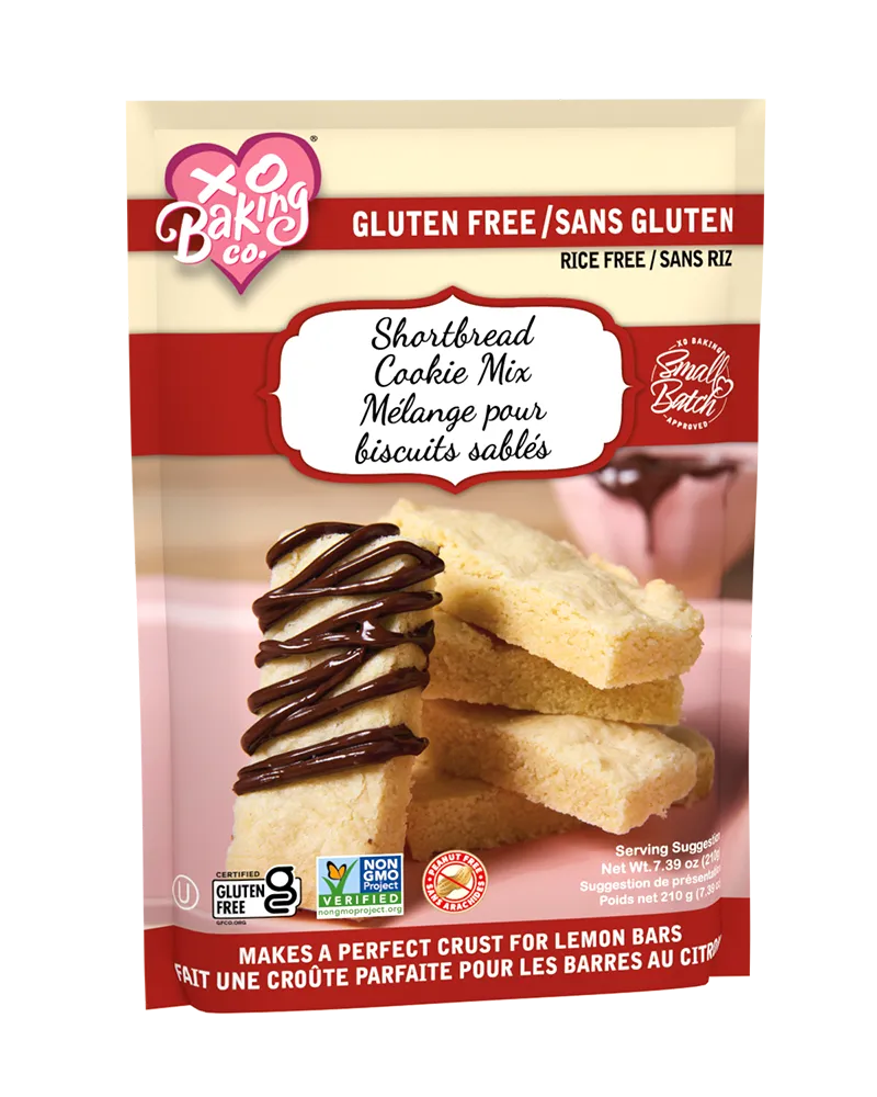 XO Baking Co. Gluten Free Small Batch Shortbread Cookie Mix; Non-GMO ...