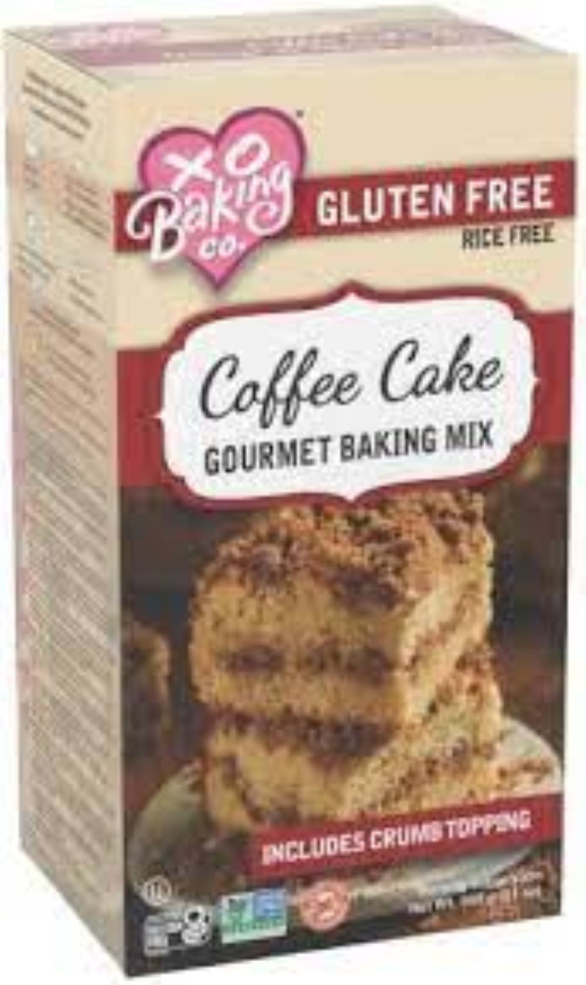 XO Baking Gluten-Free Coffee Cake Mix - Kosher, Rice Free, Non GMO ...