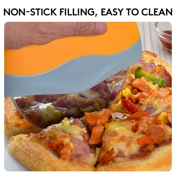XO Chef Lab Premium Pizza Cutter Wheel, Stainless Steel with Protective ...