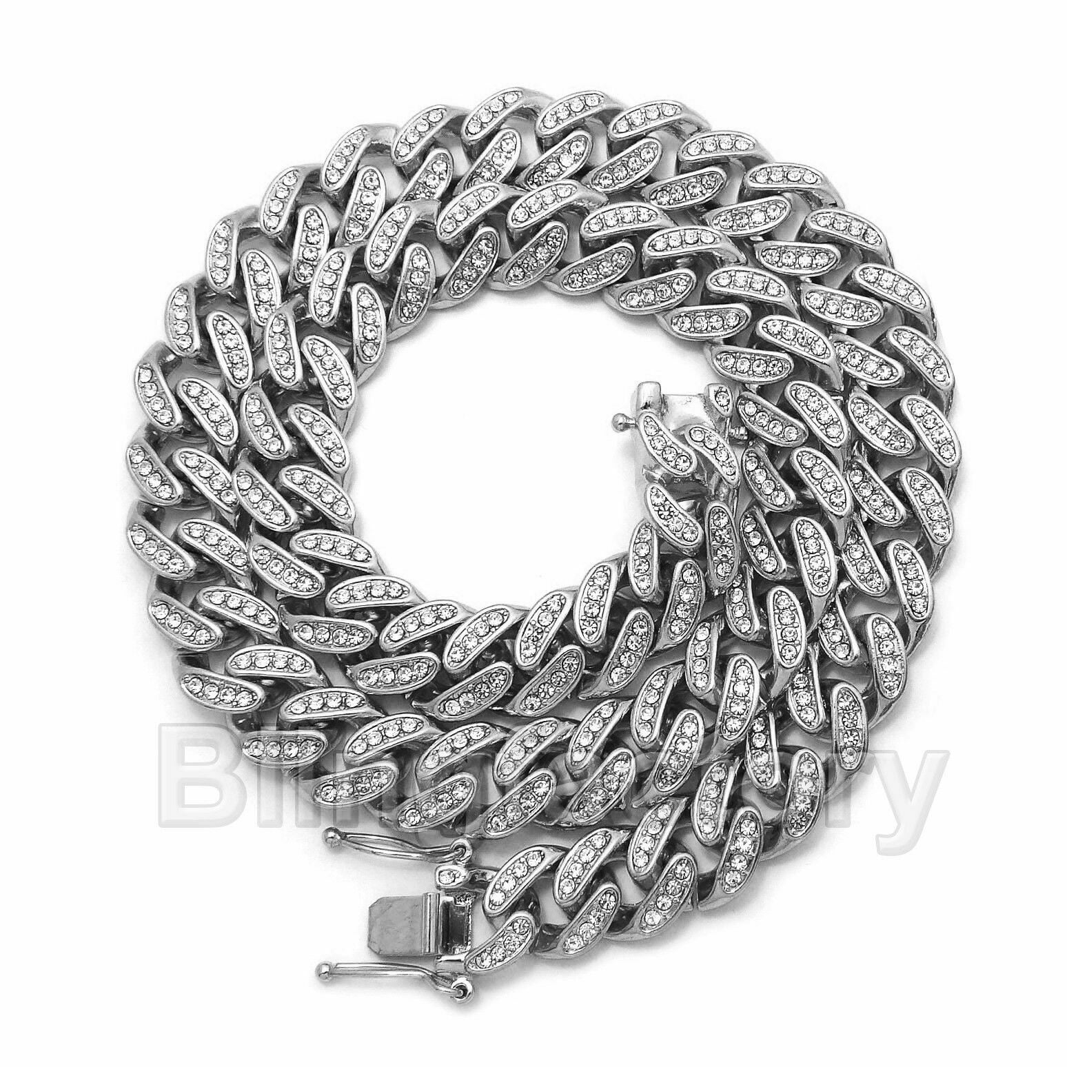 XO Gang pendant & 18" Iced Box Lock Cuban & Tennis Choker Chain Hip Hop ...