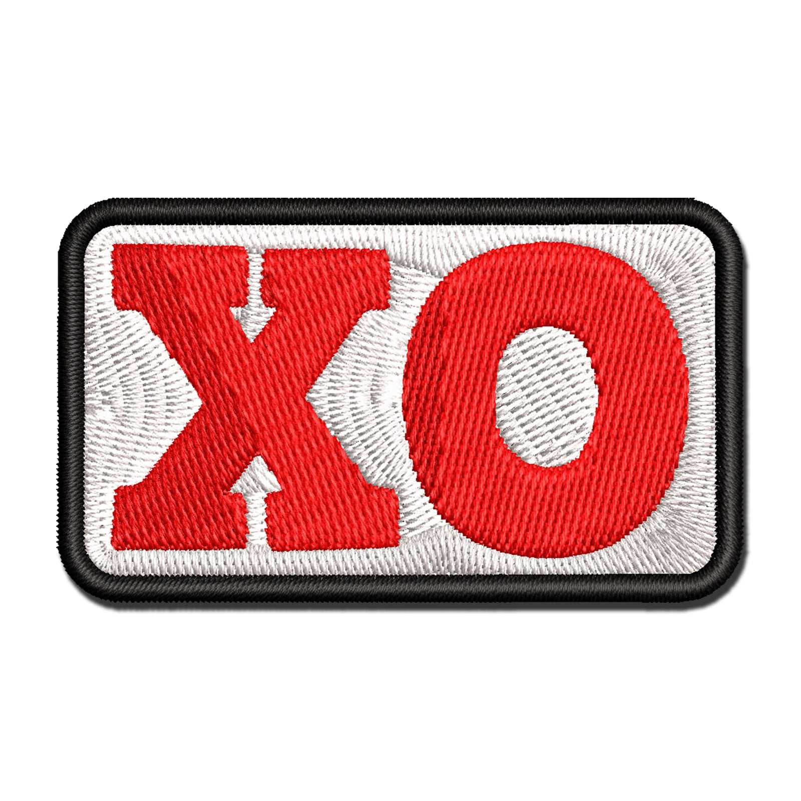 XO Hugs Kisses Applique Multi-Color Embroidered Hook & Loop Patch - 2.5 ...