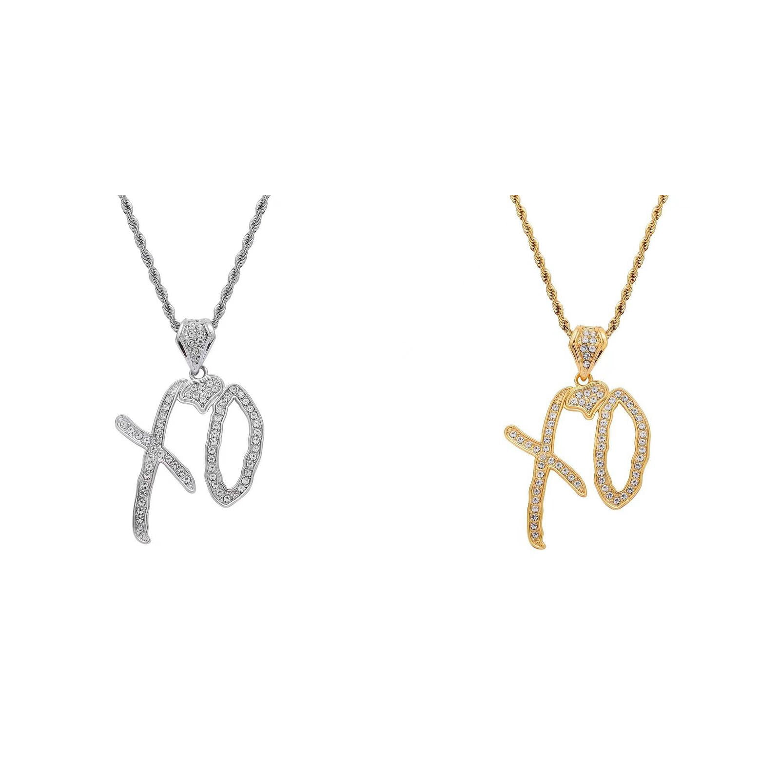 XO Letter Pendant Necklace 2026 Trendy Jewelry, English Alphabet ...