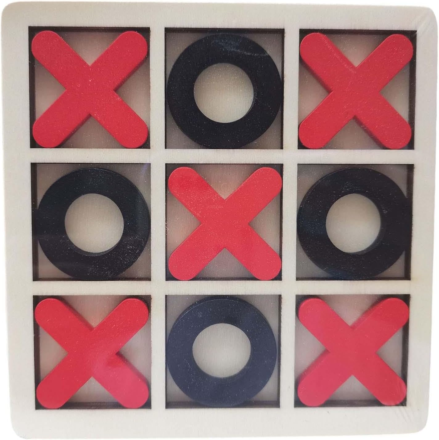 XO Noughts & Crosses Wooden Game Naughts Crosses Tic Tac Toe, Fun ...
