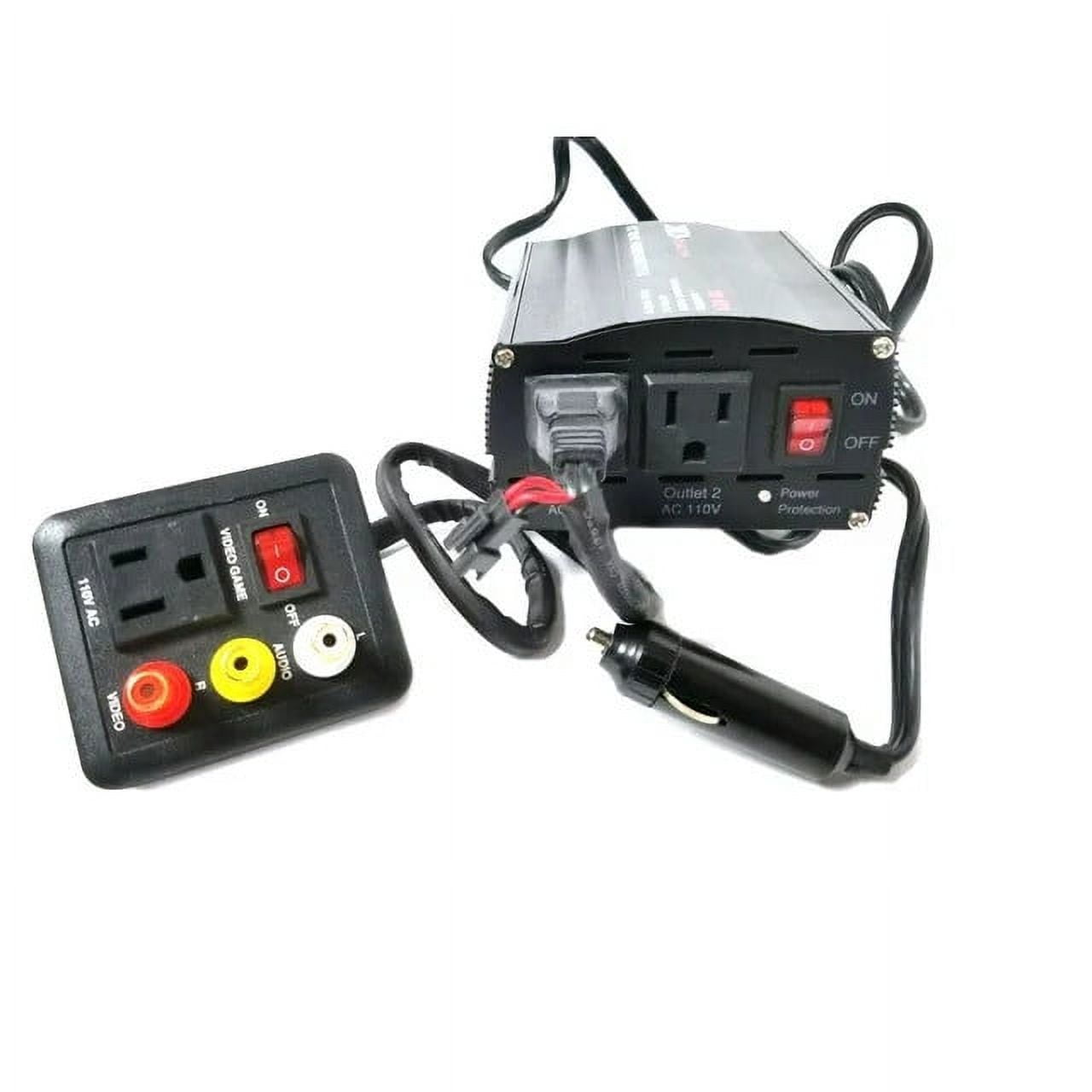 XO VISION XO400 400W Power Inverter with Thermal Protection and Game Port (Black) - New ...